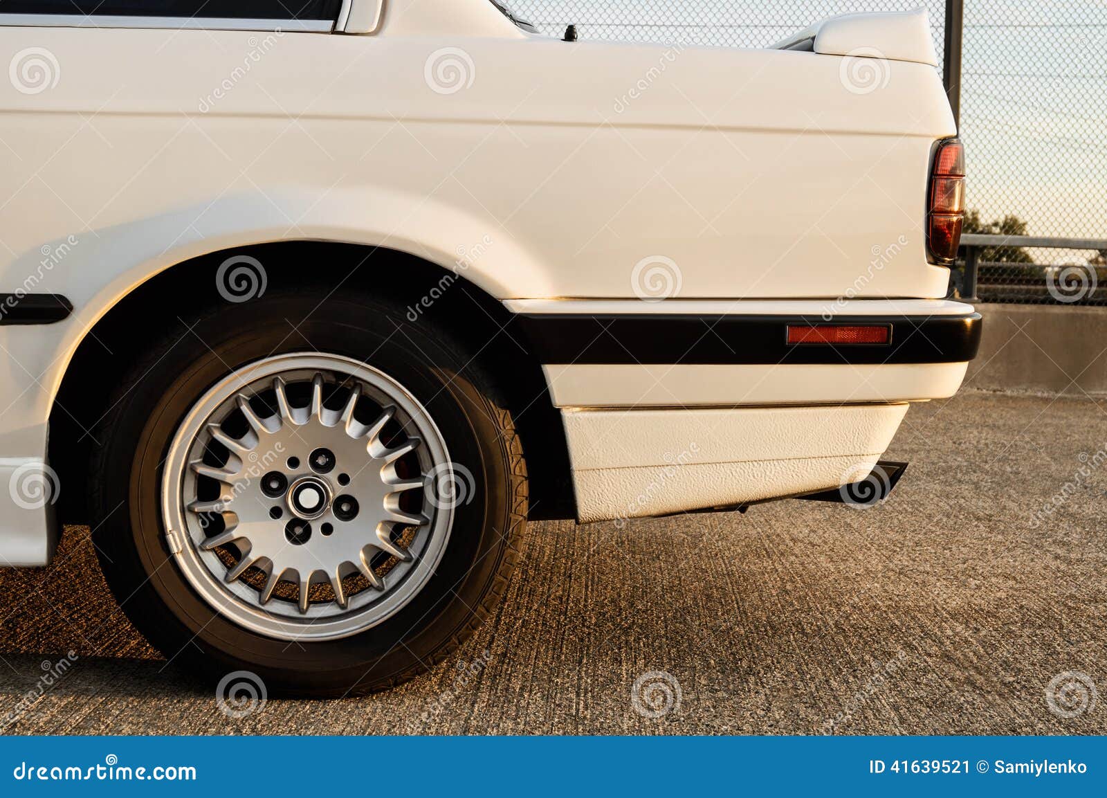 Car back wheel stock image. Image of side, flat, arch - 41639521