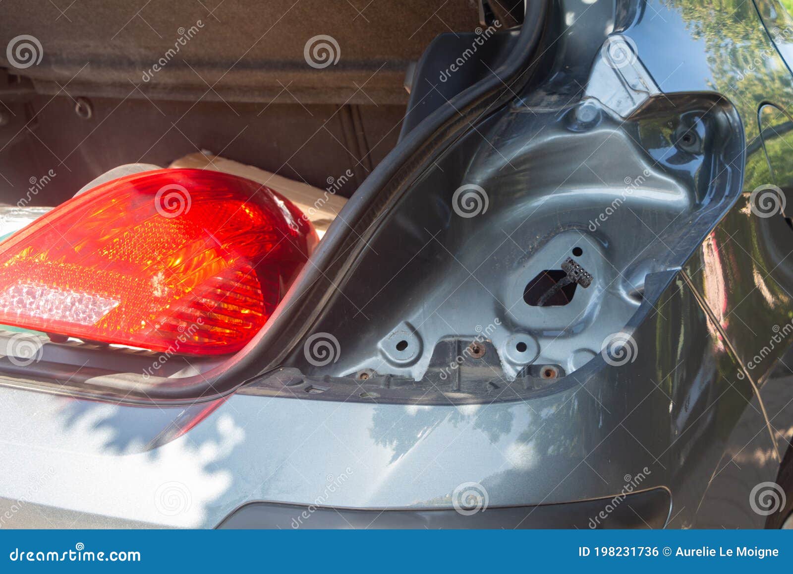 Car backlight removed stock photo. Image of light, mechanic - 198231736