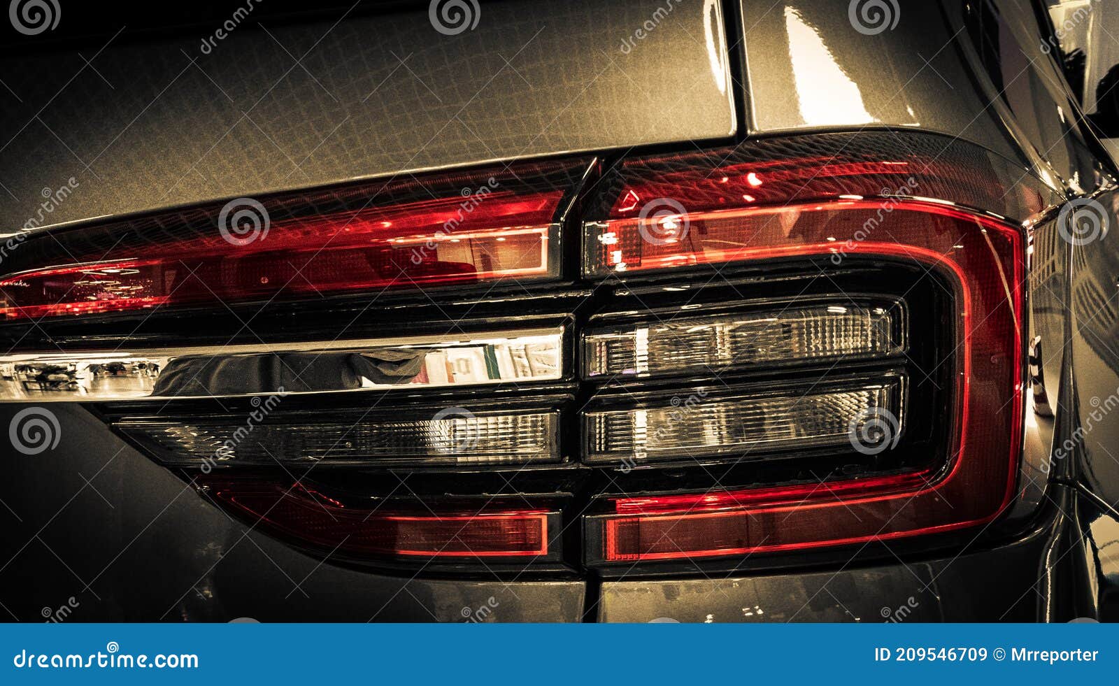 Car Backlight Stop Lamp, Closeup Stock Image - Image of details ...