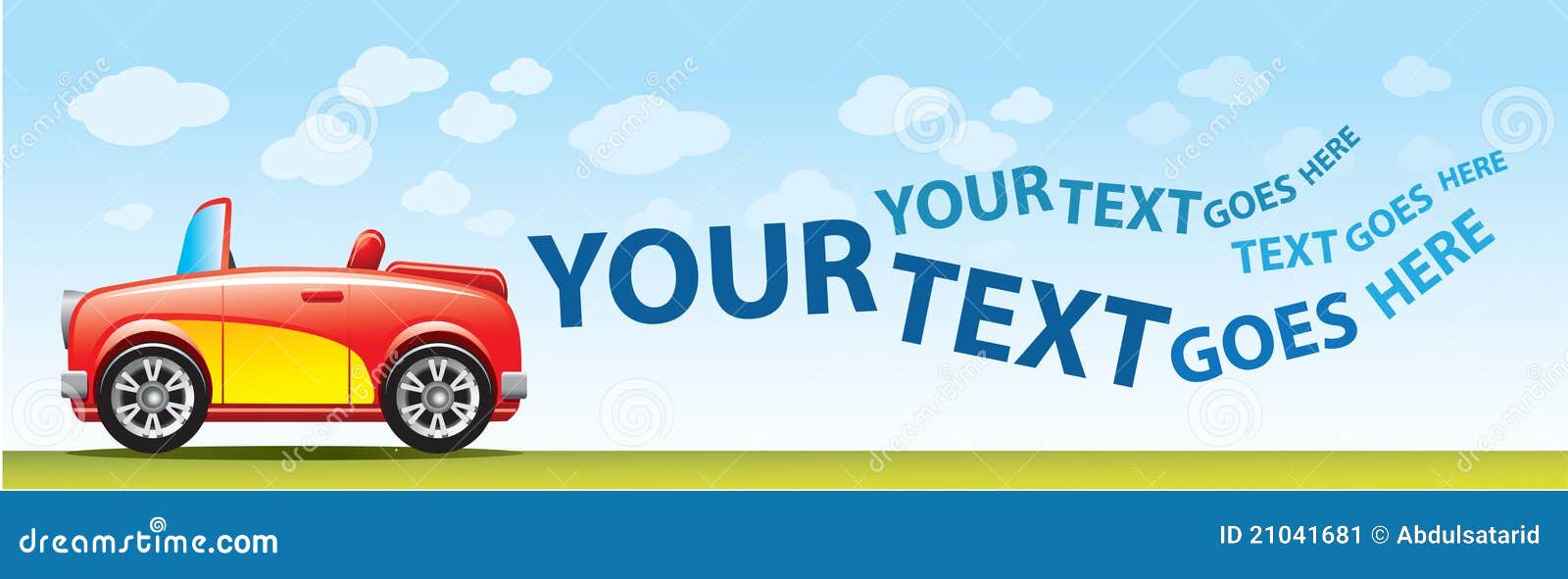 Car Banner Stock Image - Image: 21041681