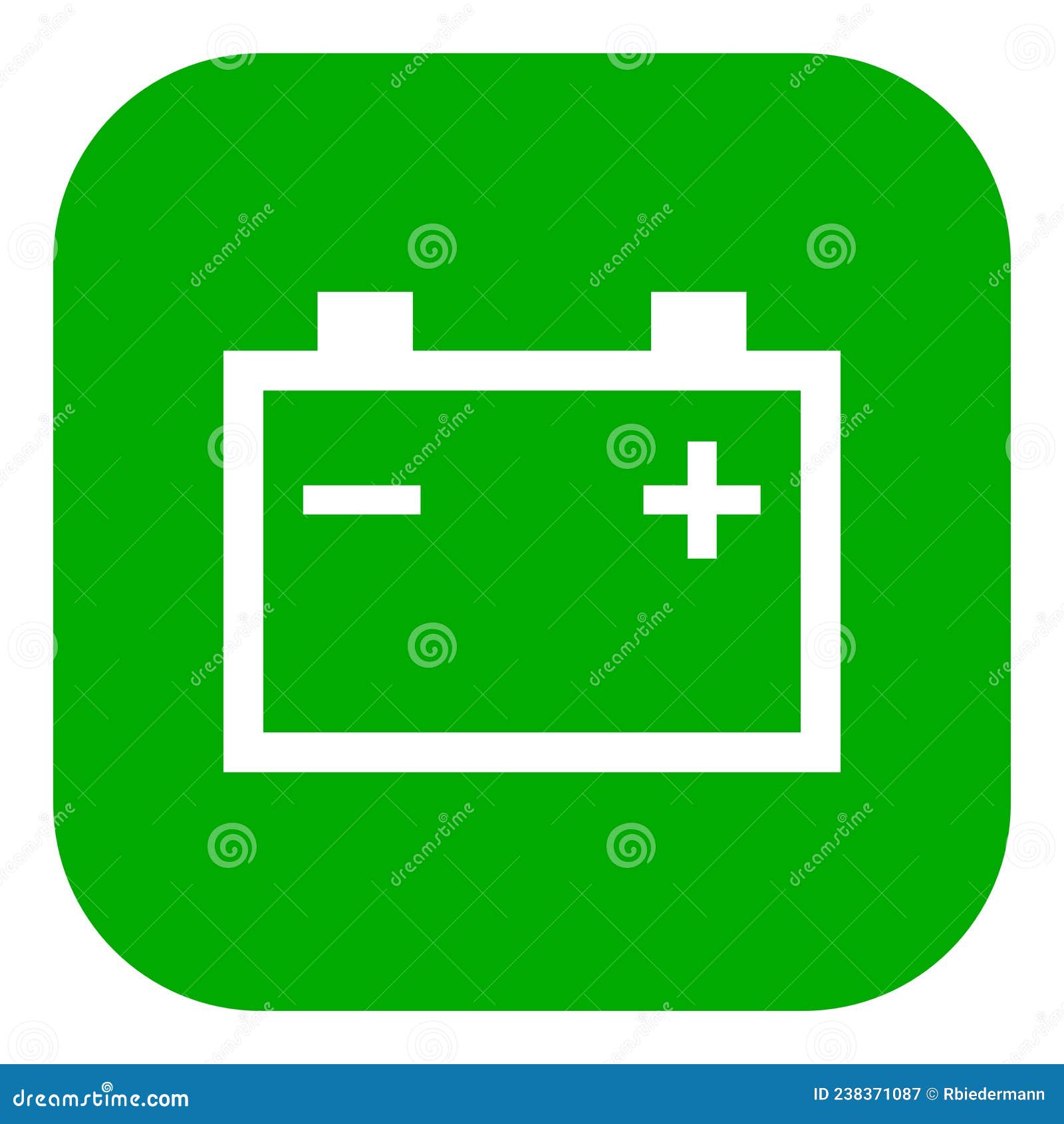Car battery and app icon stock vector. Illustration of green - 238371087