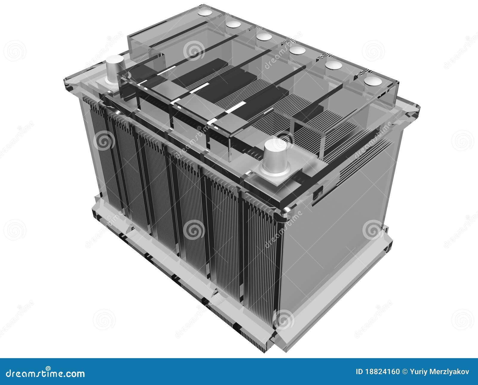 Car Battery (assembly Drawing) Stock Photo | CartoonDealer.com #18824160