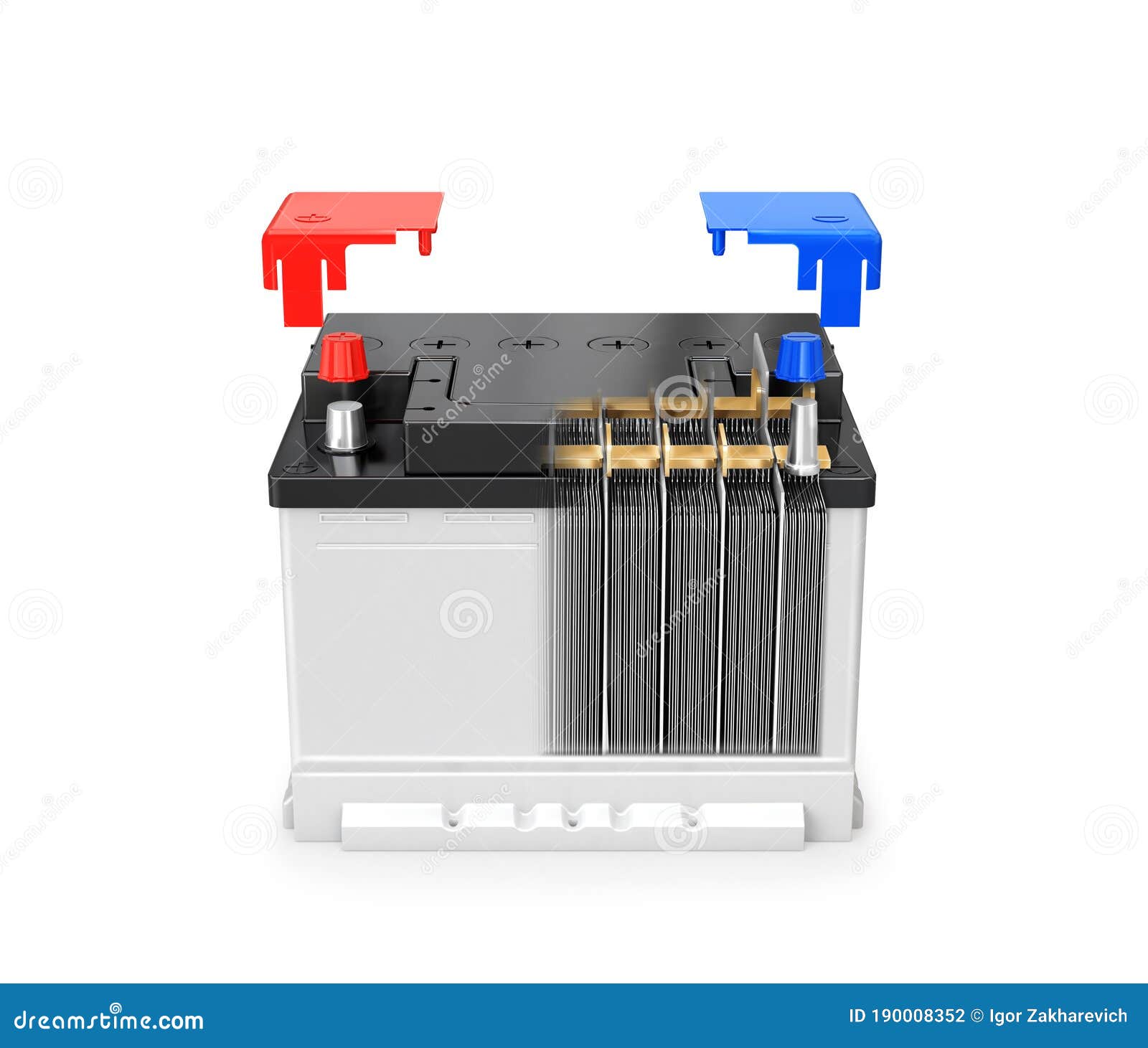 Car Battery (assembly Drawing) Royalty-Free Stock Photography ...