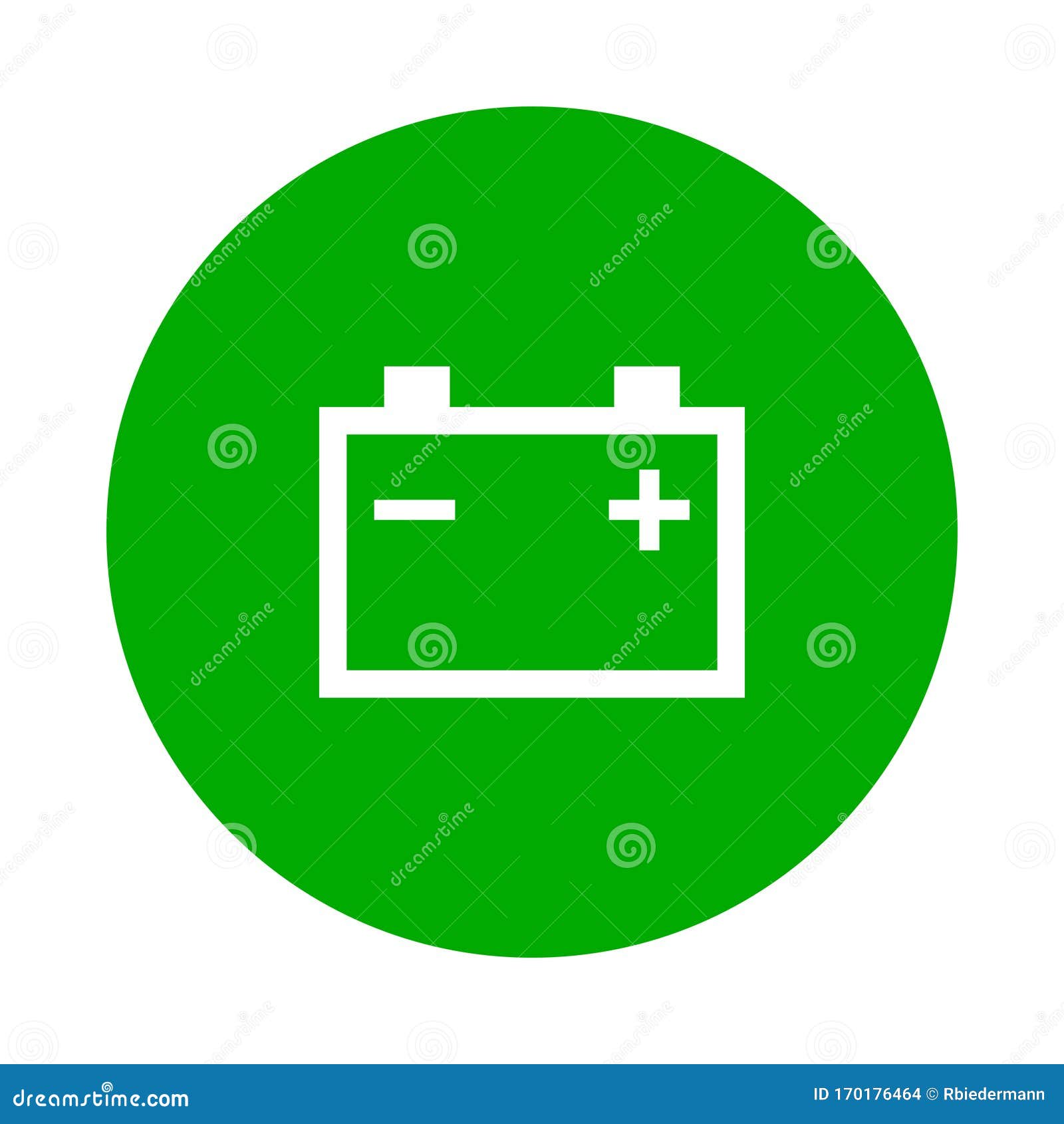 Car battery and circle stock vector. Illustration of charge - 170176464