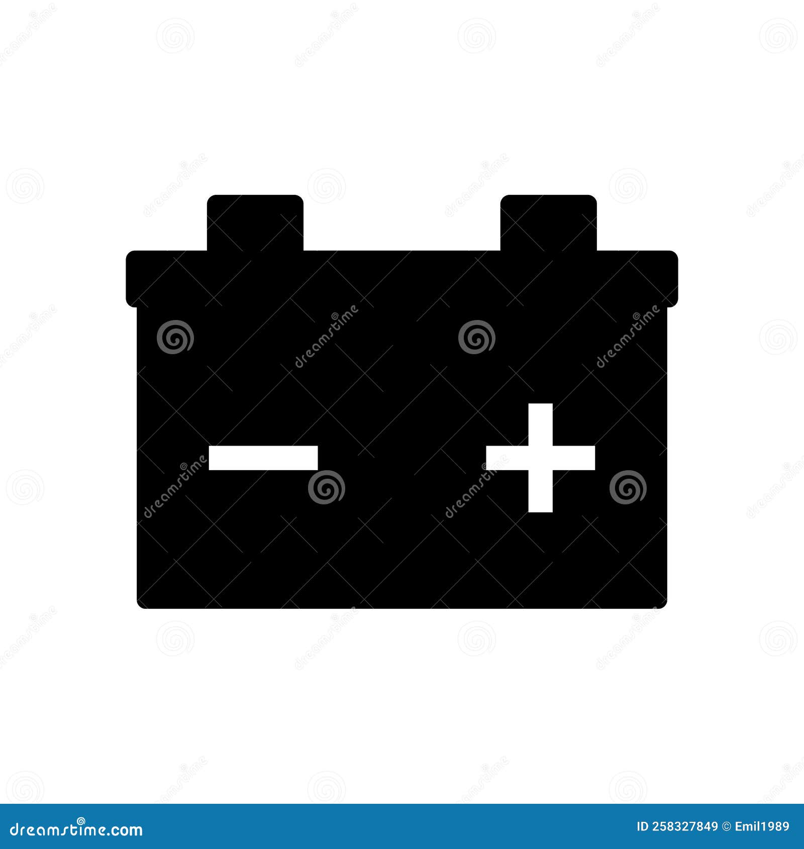 Car Battery Icon Simple Design Stock Illustration - Illustration of ...