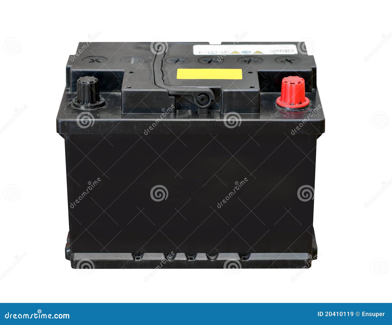 Car Battery Isolated on White Stock Image - Image of maintenance, force ...