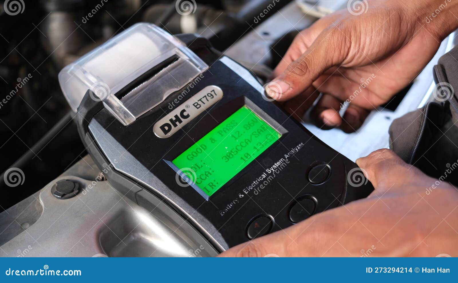 Car battery tester machine editorial stock image. Image of electrical ...