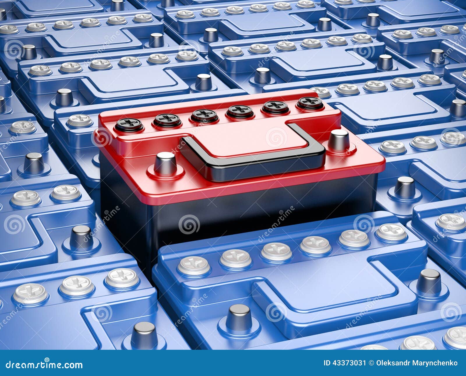 Car Battery on White Background. Stock Illustration - Illustration of ...