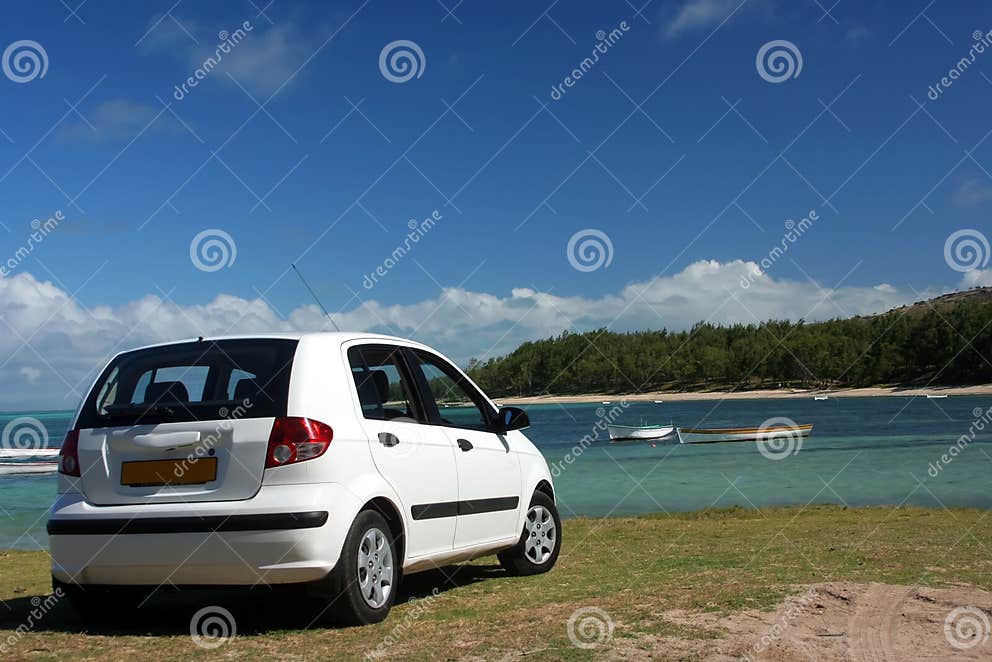 Car on beach stock photo. Image of travel, landscape, beach - 2983810