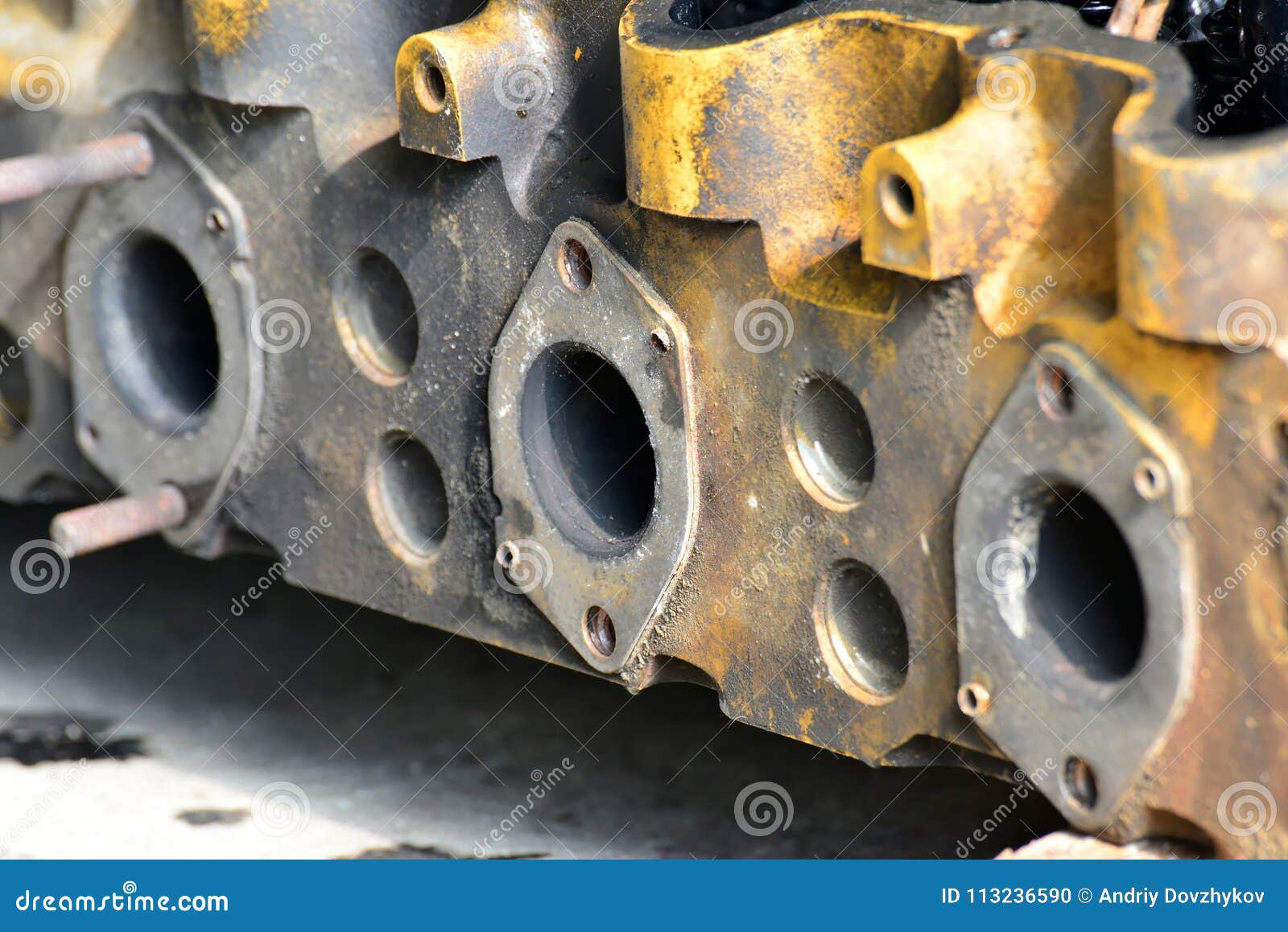 The Car Block is Dismantled and Ready for Repair. Stock Photo - Image ...