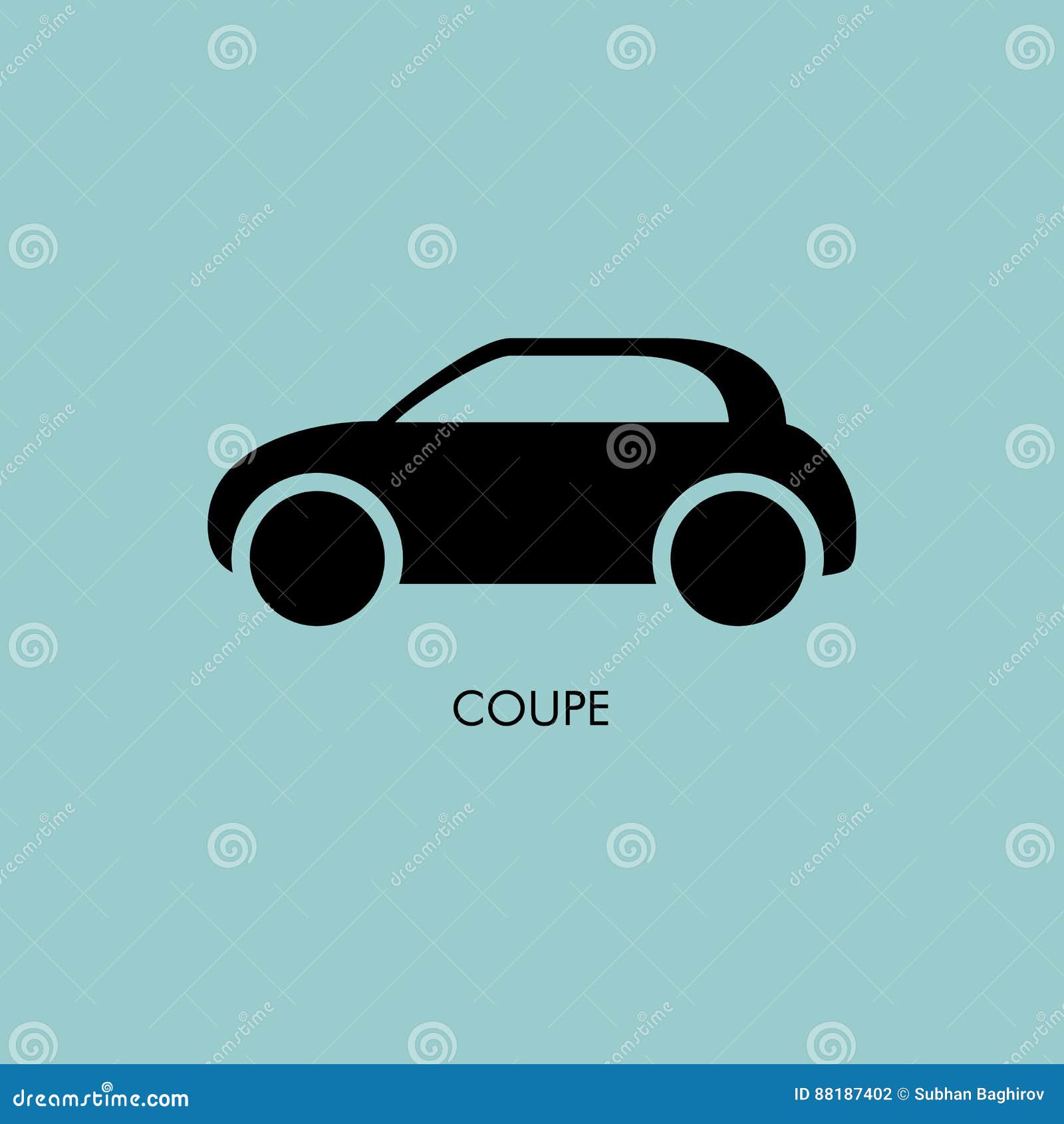 Car Body Type Vector Illustration Icon Stock Vector - Illustration of ...