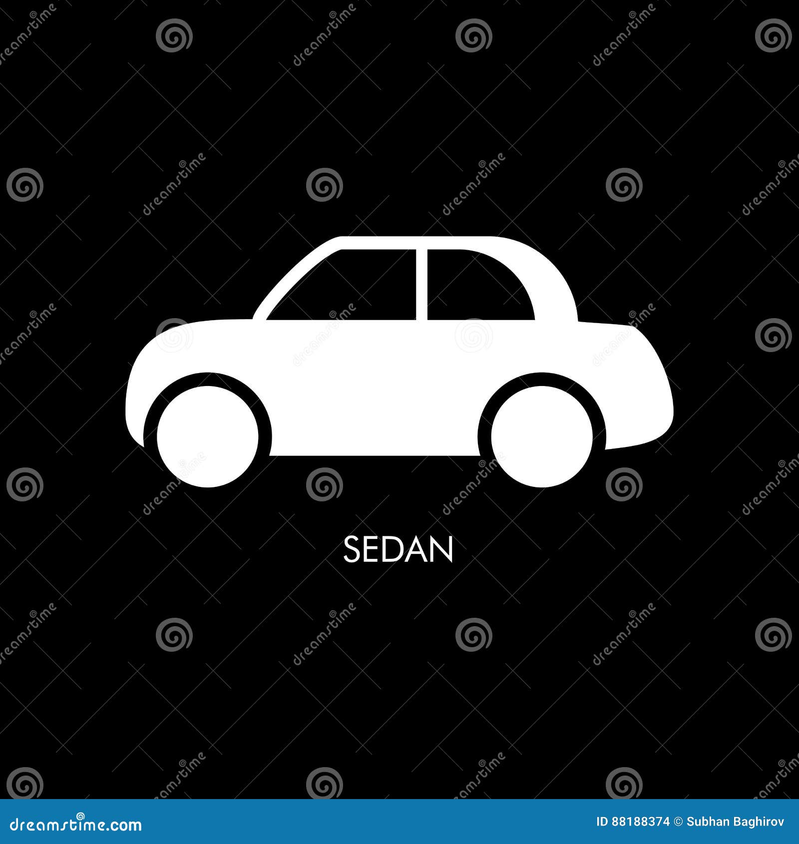 Car Body Type Vector Illustration Icon Stock Vector - Illustration of ...