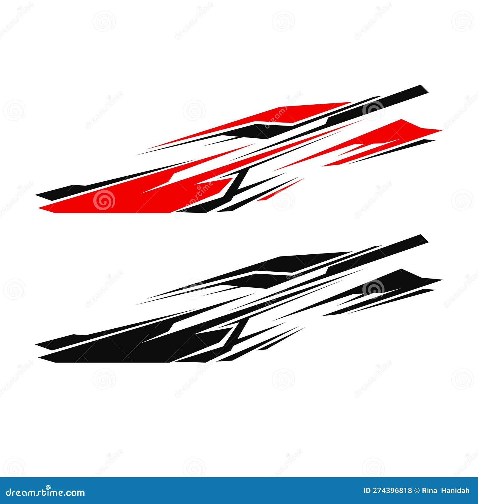 Car Body Wrapping Sticker Design Vector Stock Vector - Illustration of ...