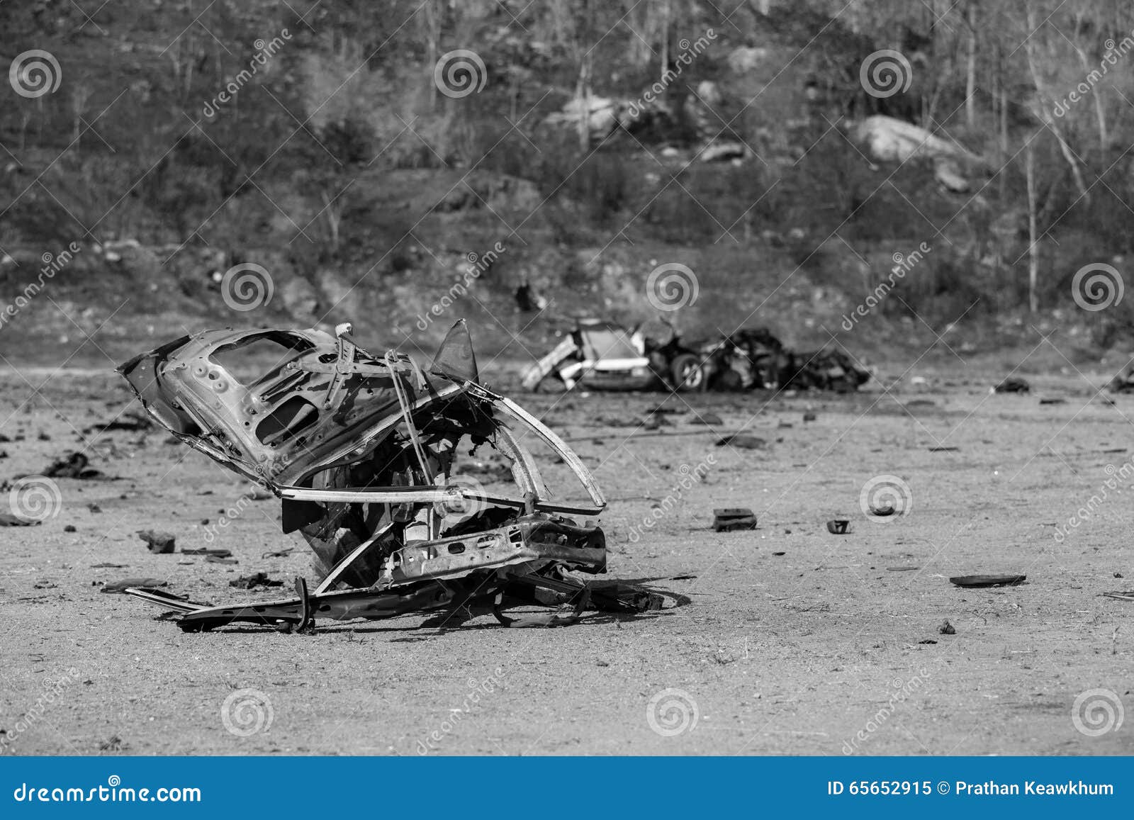 Car Bomb in Black and White Stock Image - Image of explosive, blown ...