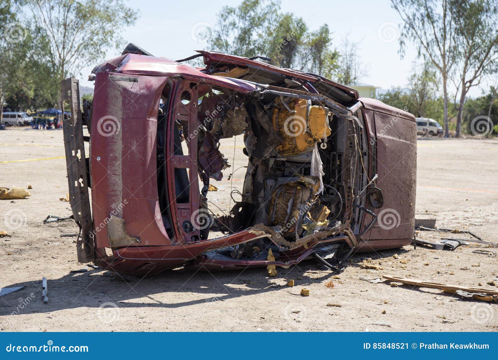 Car Bomb Demonstration in Forensic and Law Enforcement Training Stock ...