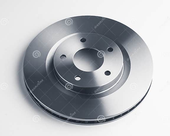 Car Brake Disc on White Background Stock Photo - Image of silver ...