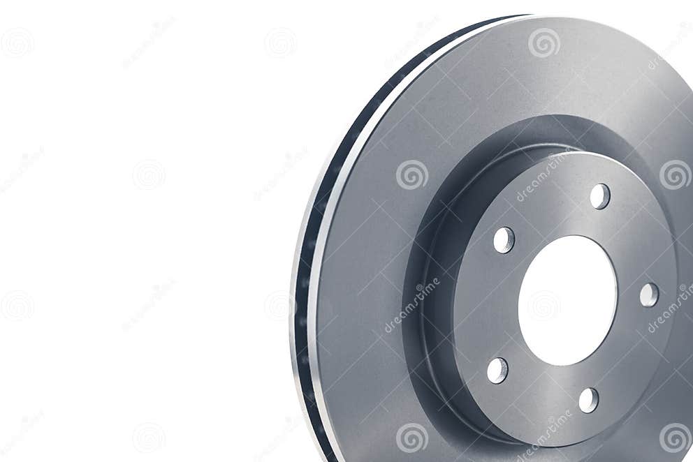 Car Brake Disc on White Background Stock Image - Image of automobile ...