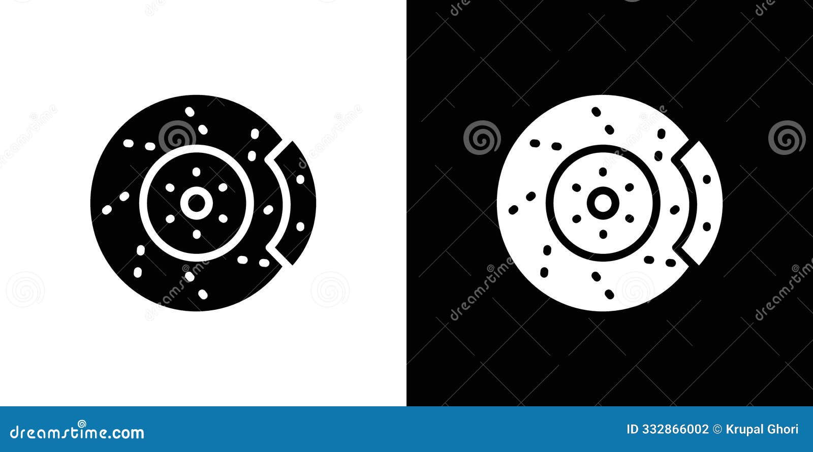 Car Brake Disk with Caliper Icon Logo Set Vector Stock Vector ...