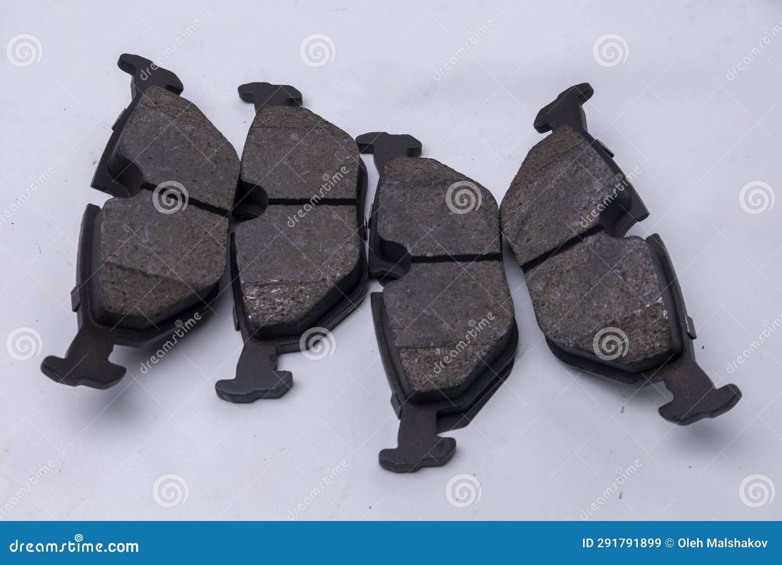 Car Brake Pads Isolated on White Stock Image - Image of brake, service ...