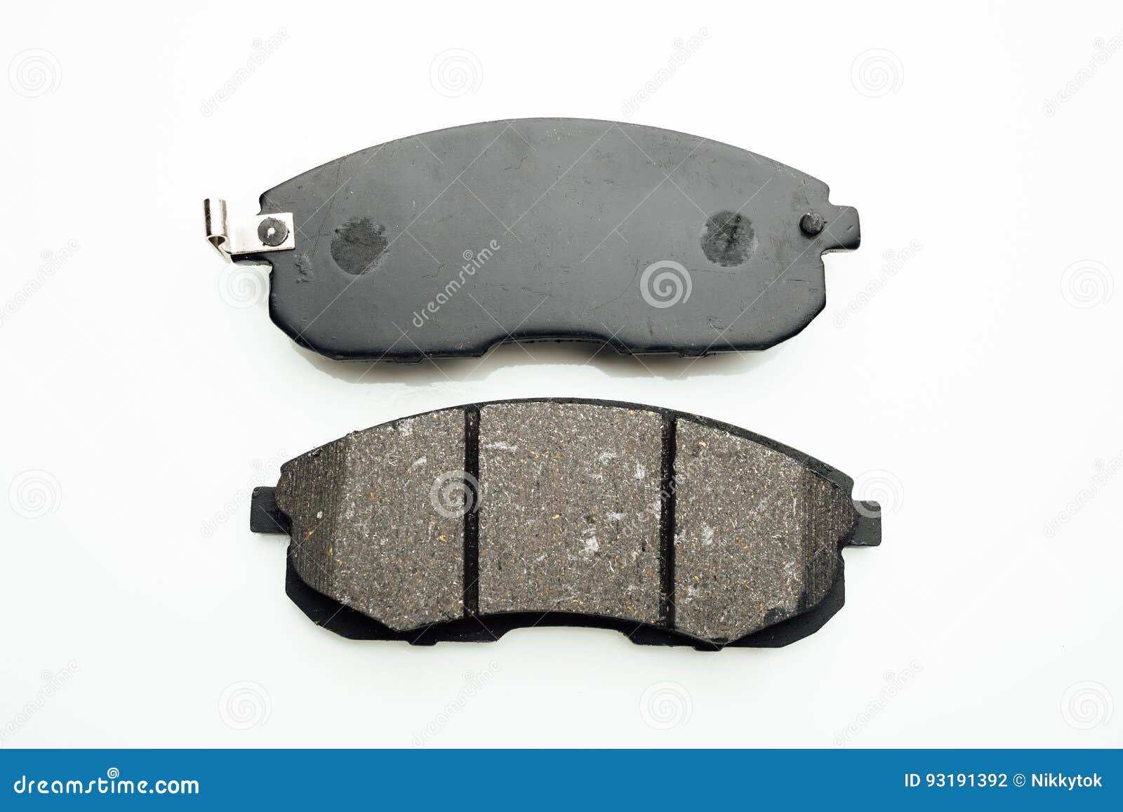 Car brake pads on white stock photo. Image of consumable - 93191392