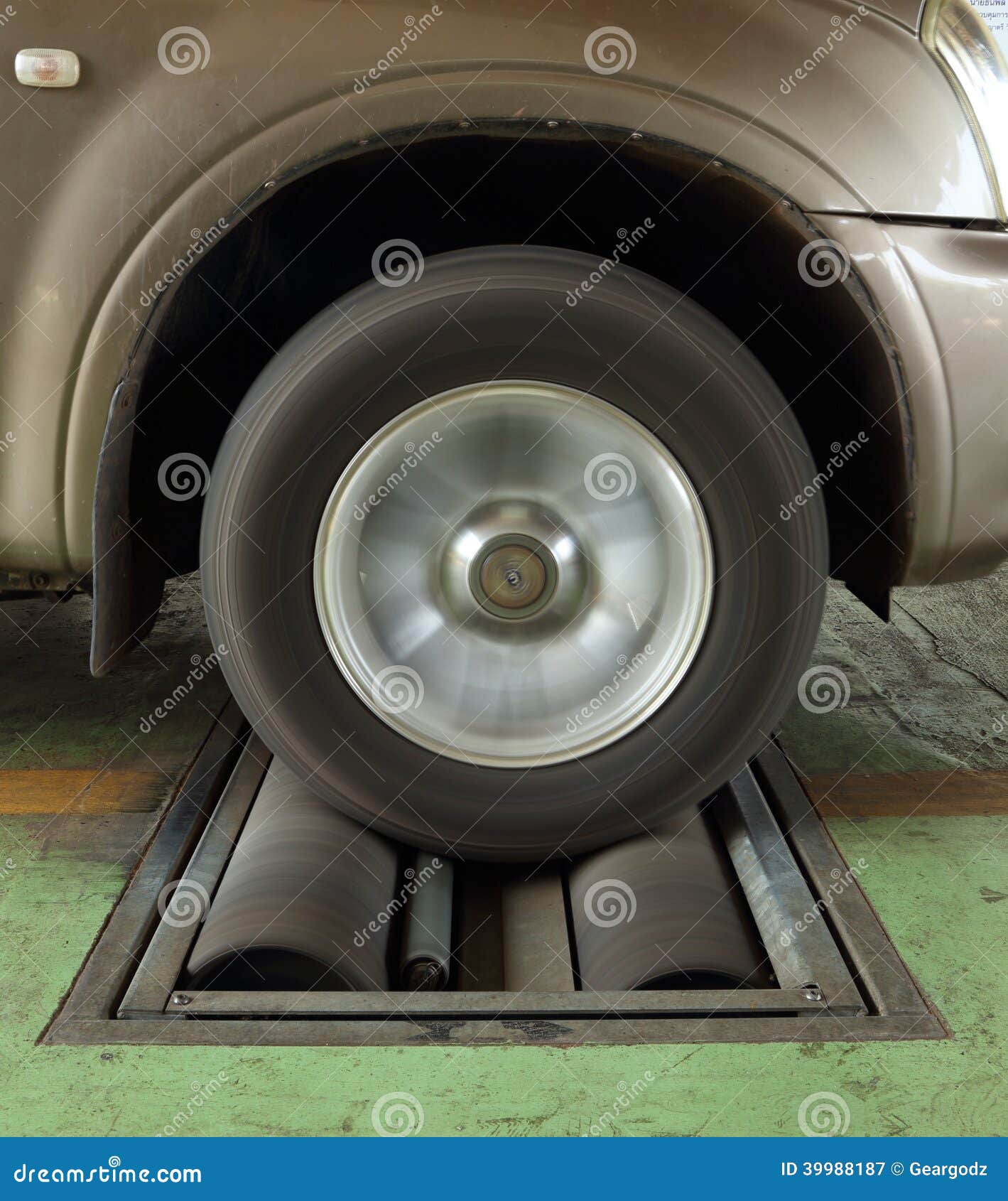 Car brake testing system stock image. Image of brake - 39988187