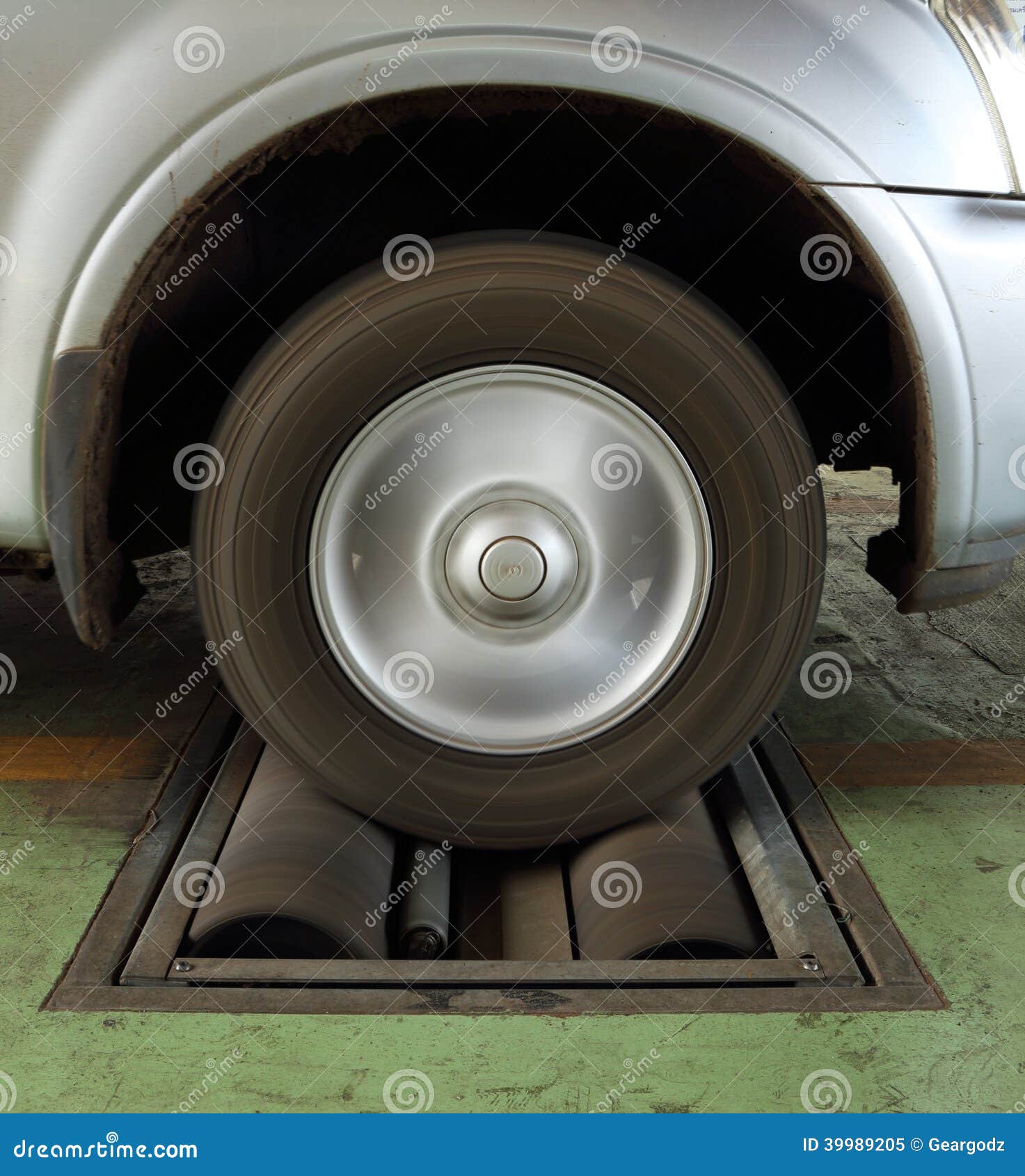 Car brake testing system stock image. Image of reel, measure - 39989205