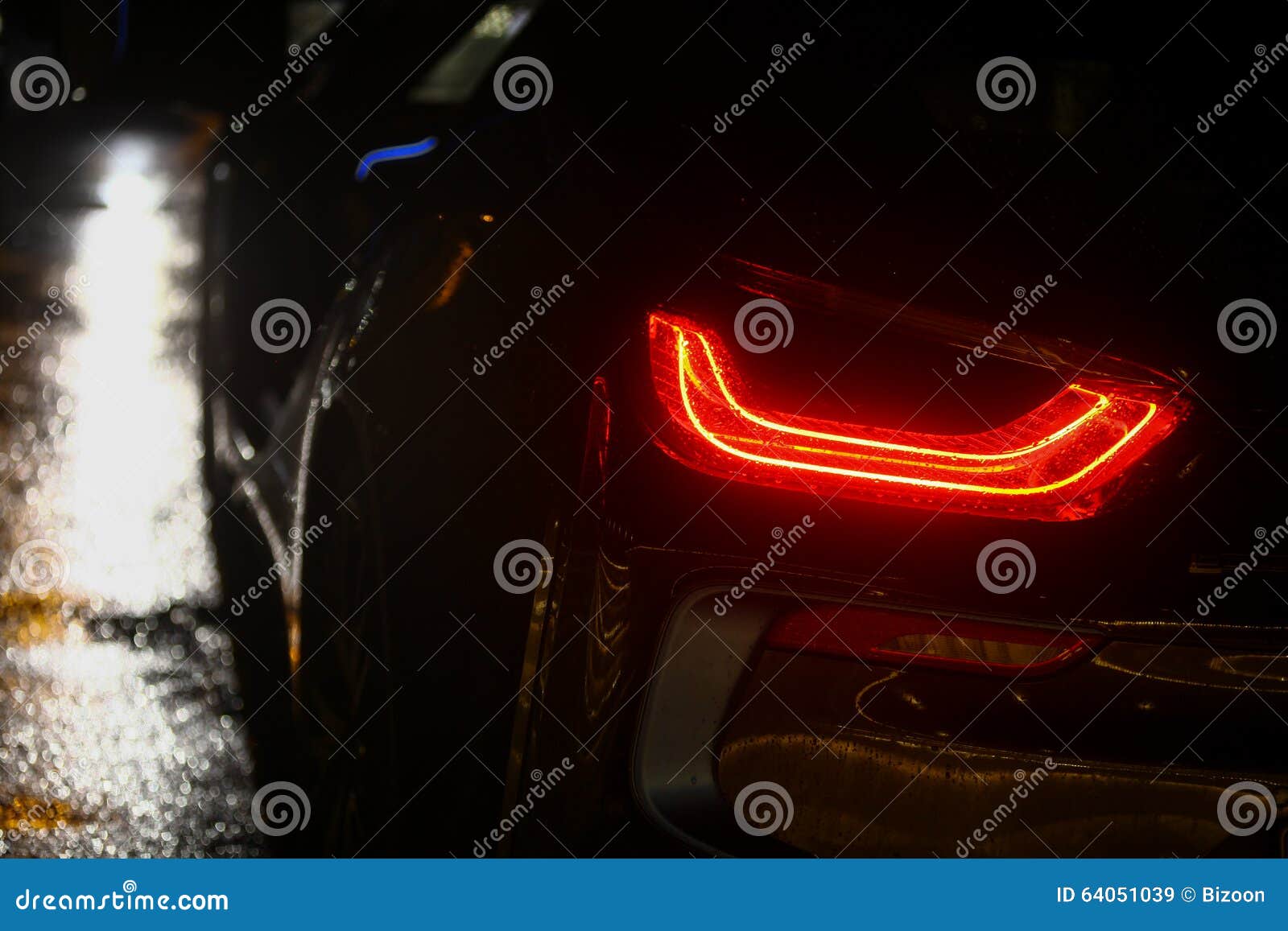 Car break light stock image. Image of paint, back, vehicle - 64051039