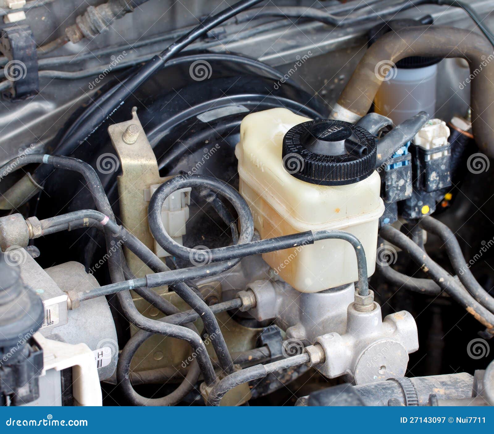 Car break pump system stock image. Image of auto, garage - 27143097