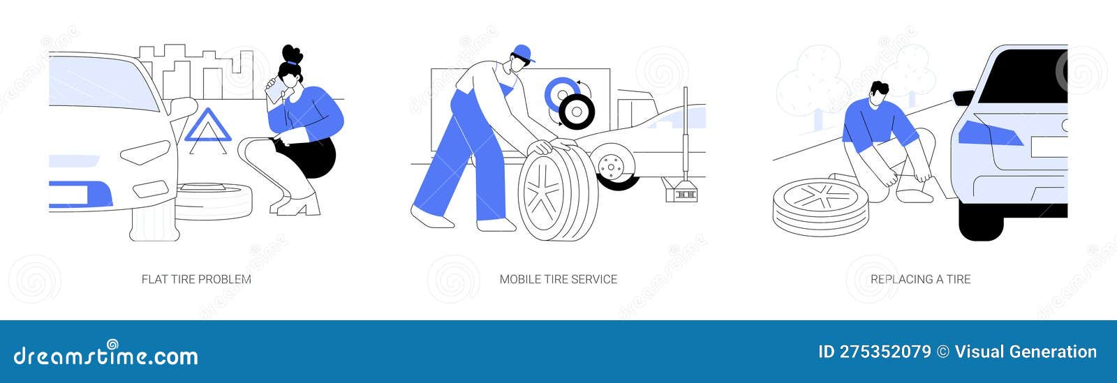 Car Breakdown Abstract Concept Vector Illustrations. | CartoonDealer ...