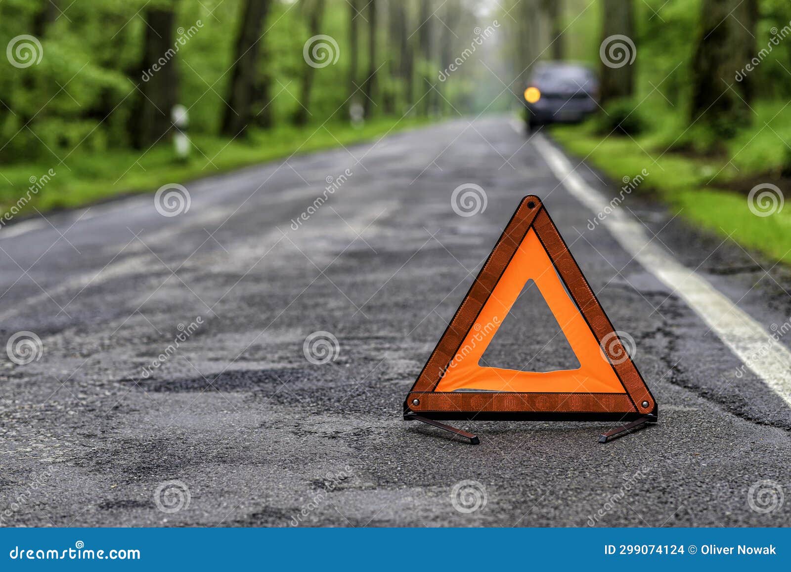 Car Breakdown on a Country Road Stock Photo - Image of break ...