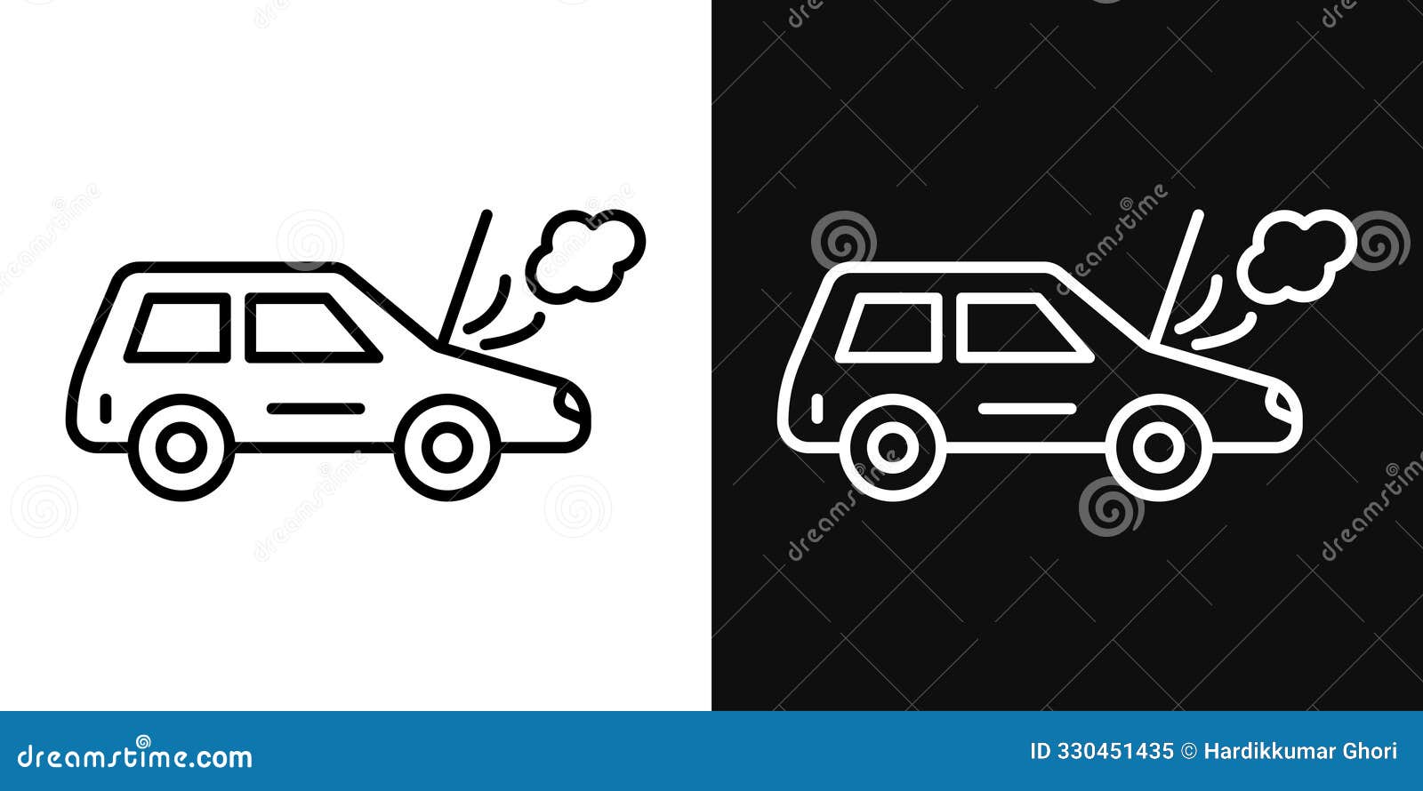 Car breakdown icon stock vector. Illustration of auto - 330451435