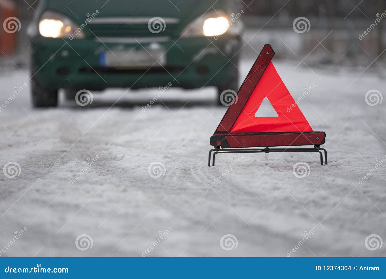 Breakdown Warning Sign In The Top Of The Mountain Royalty-Free Stock ...