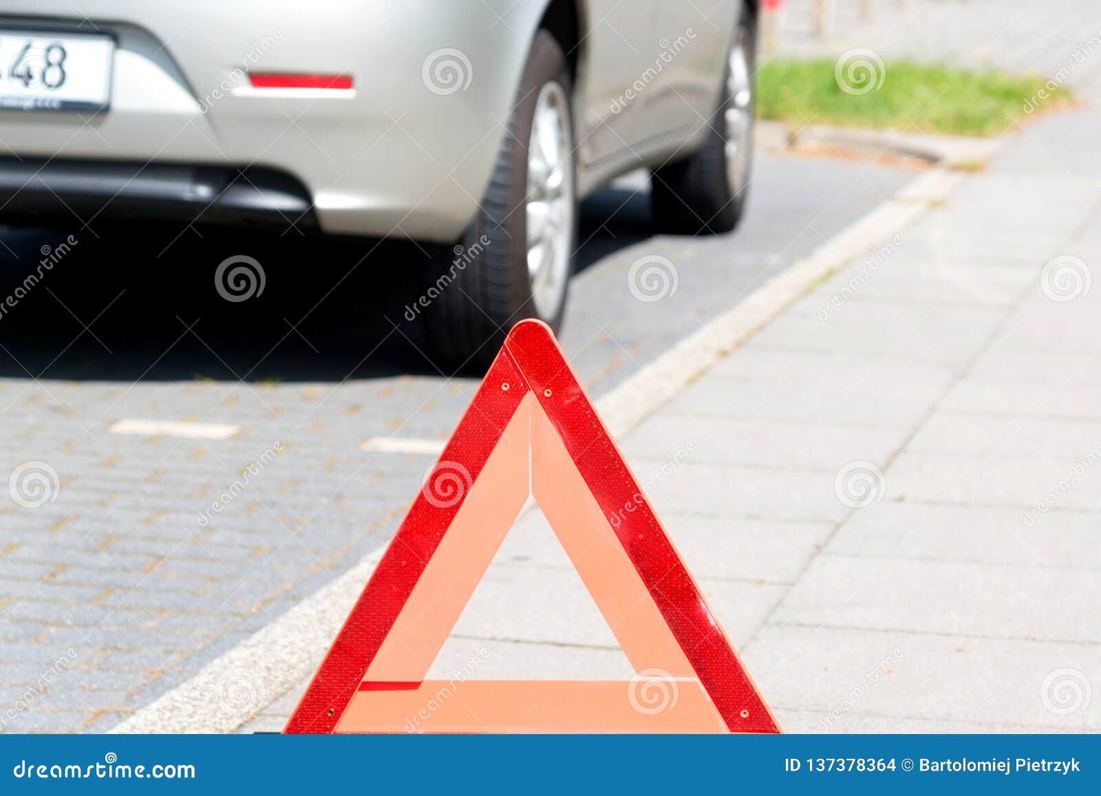 Breakdown Warning Sign In The Top Of The Mountain Royalty-Free Stock ...