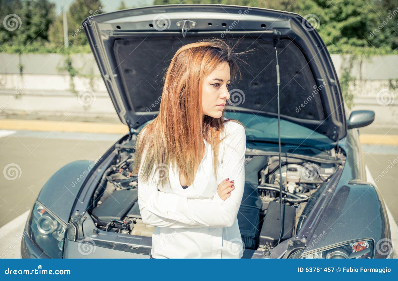 Car breakdown stock image. Image of parking, person, open - 63781457