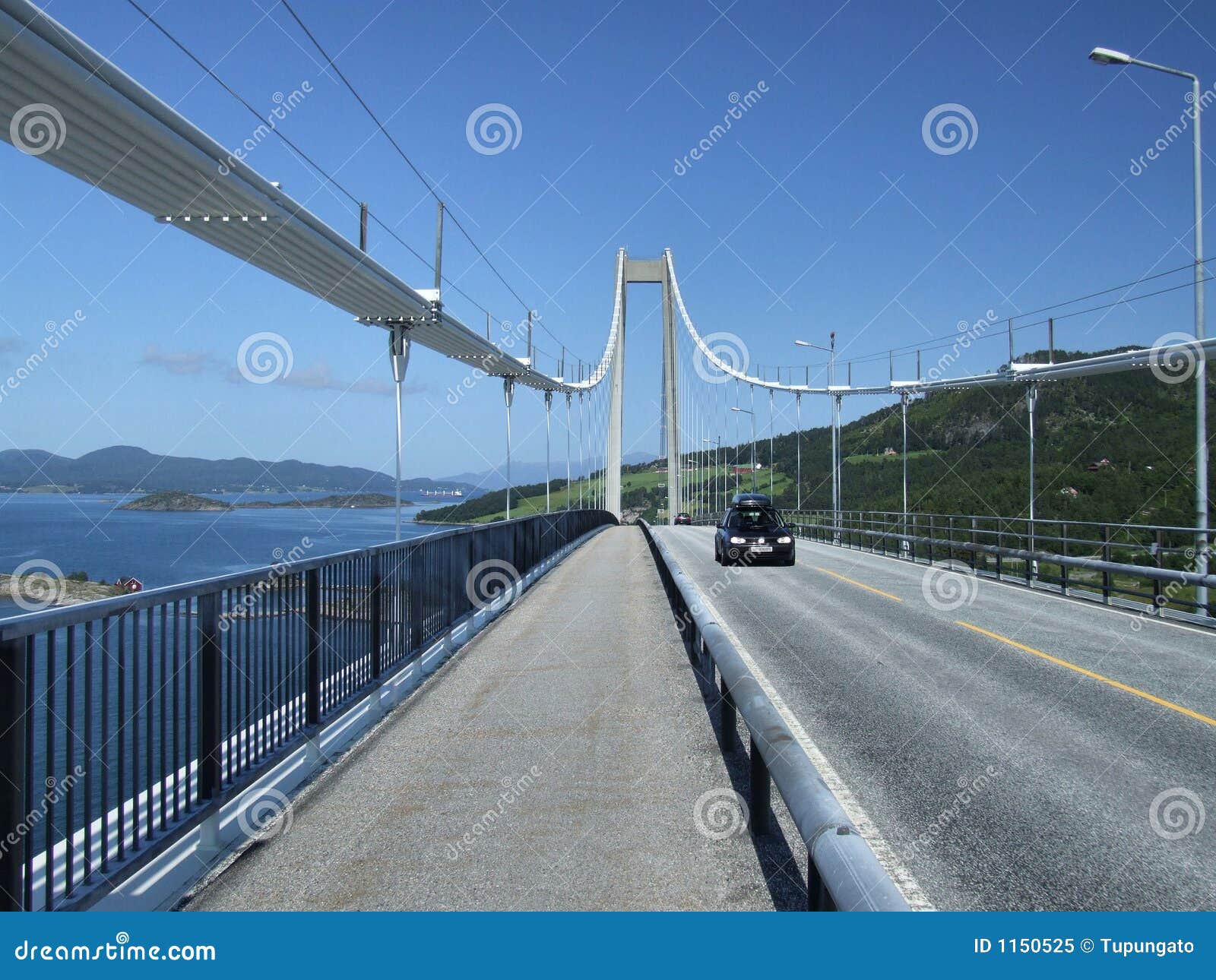 Car on bridge stock image. Image of bridge, good, road - 1150525