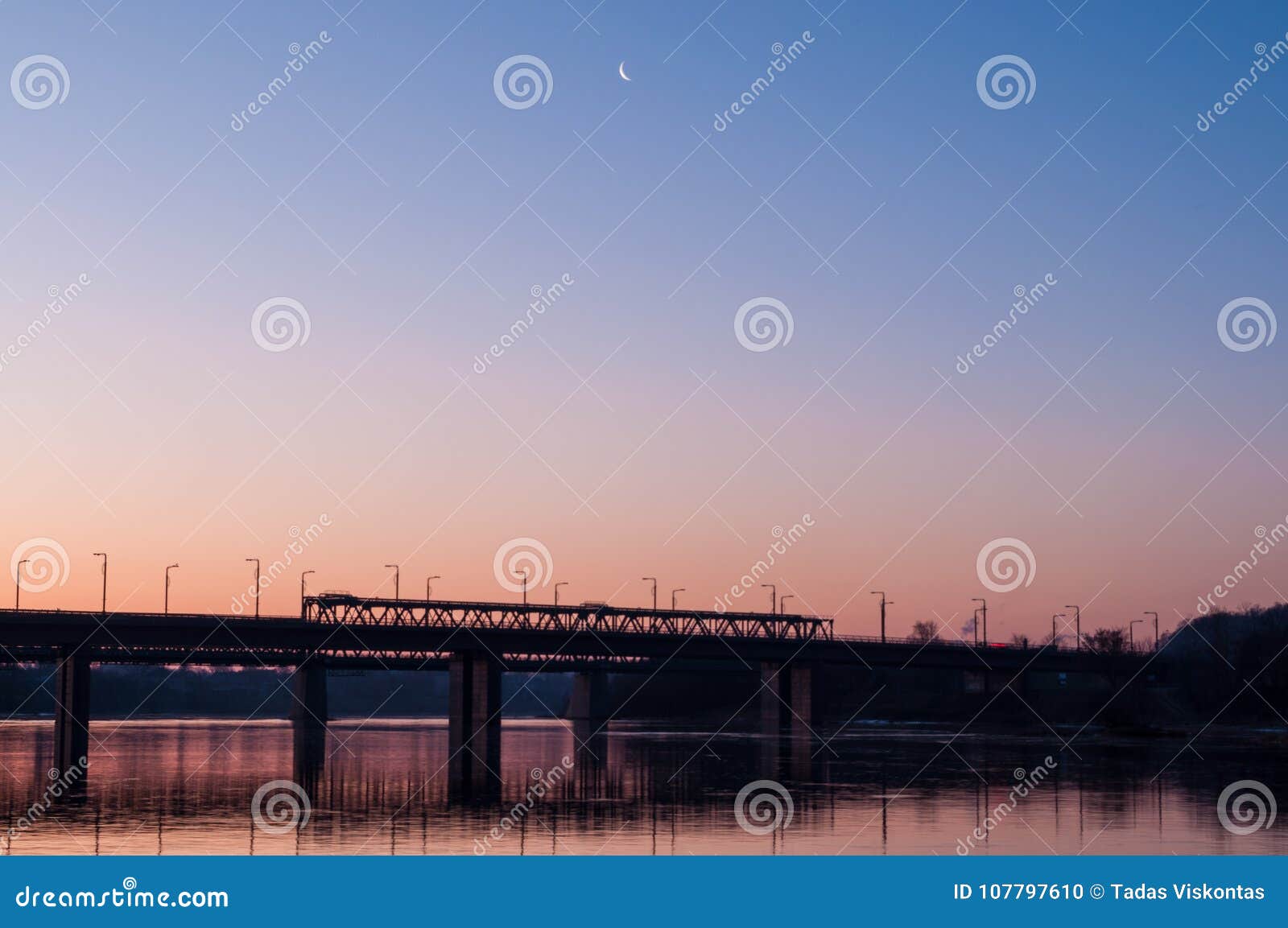 Bridges and moon stock photo. Image of moon, beautiful - 107797610