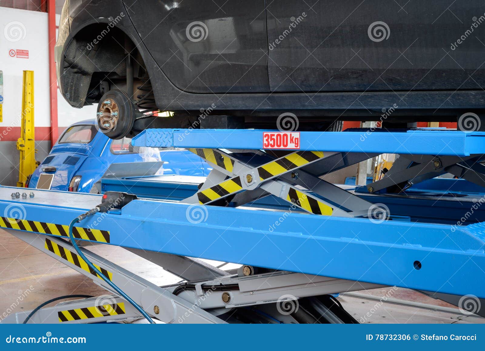Car on a bridge stock photo. Image of mechanical, pneumatic - 78732306