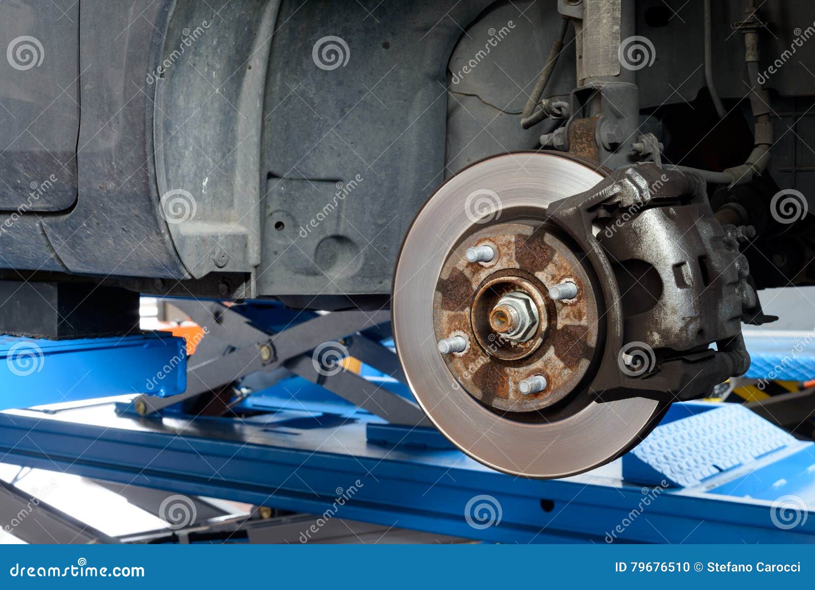 Car on a bridge stock photo. Image of mechanic, machine - 79676510