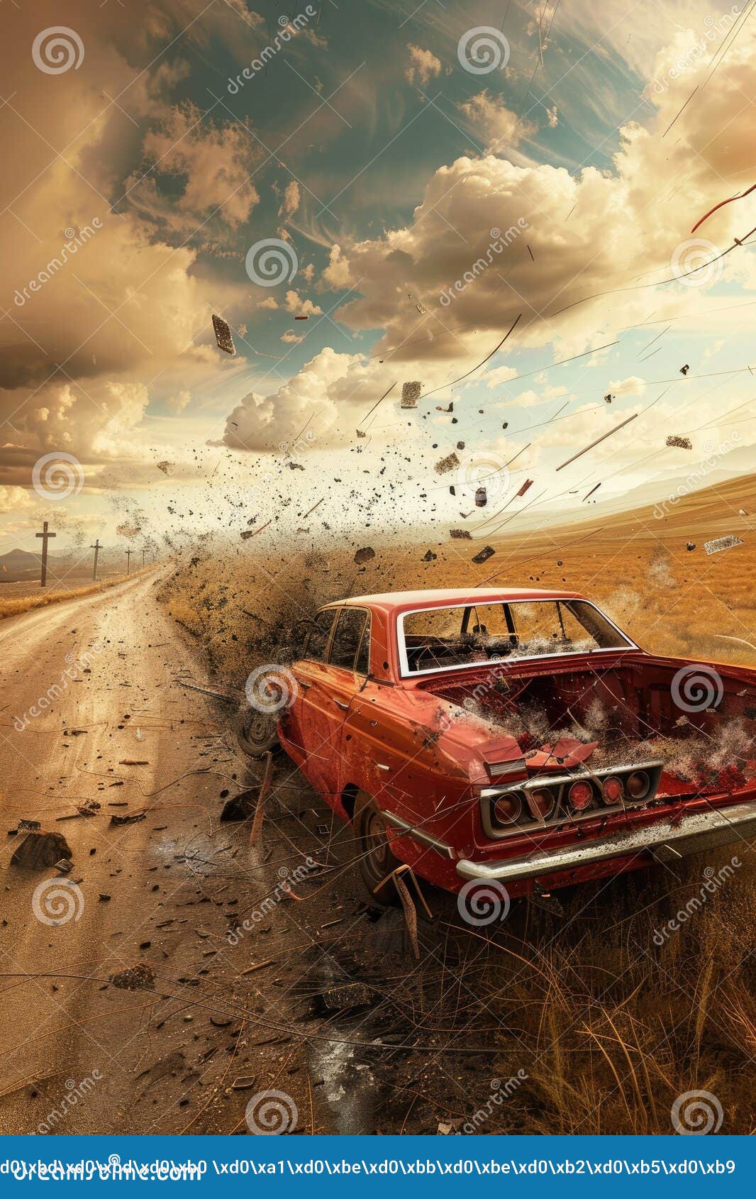 The Car is Broken Down on the Road. Selective Focus Stock Photo - Image ...