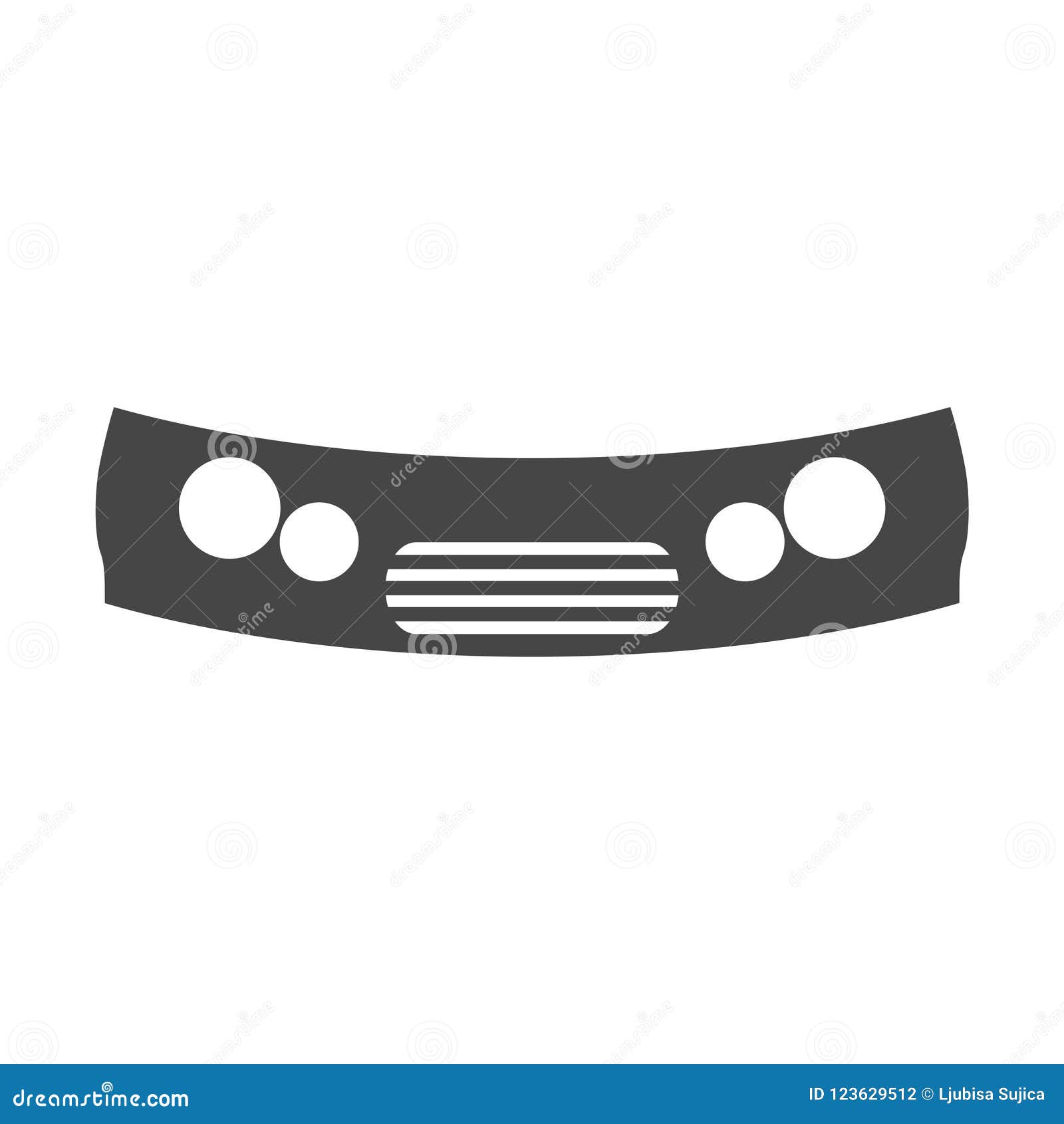 Car bumpers icon stock illustration. Illustration of background - 123629512