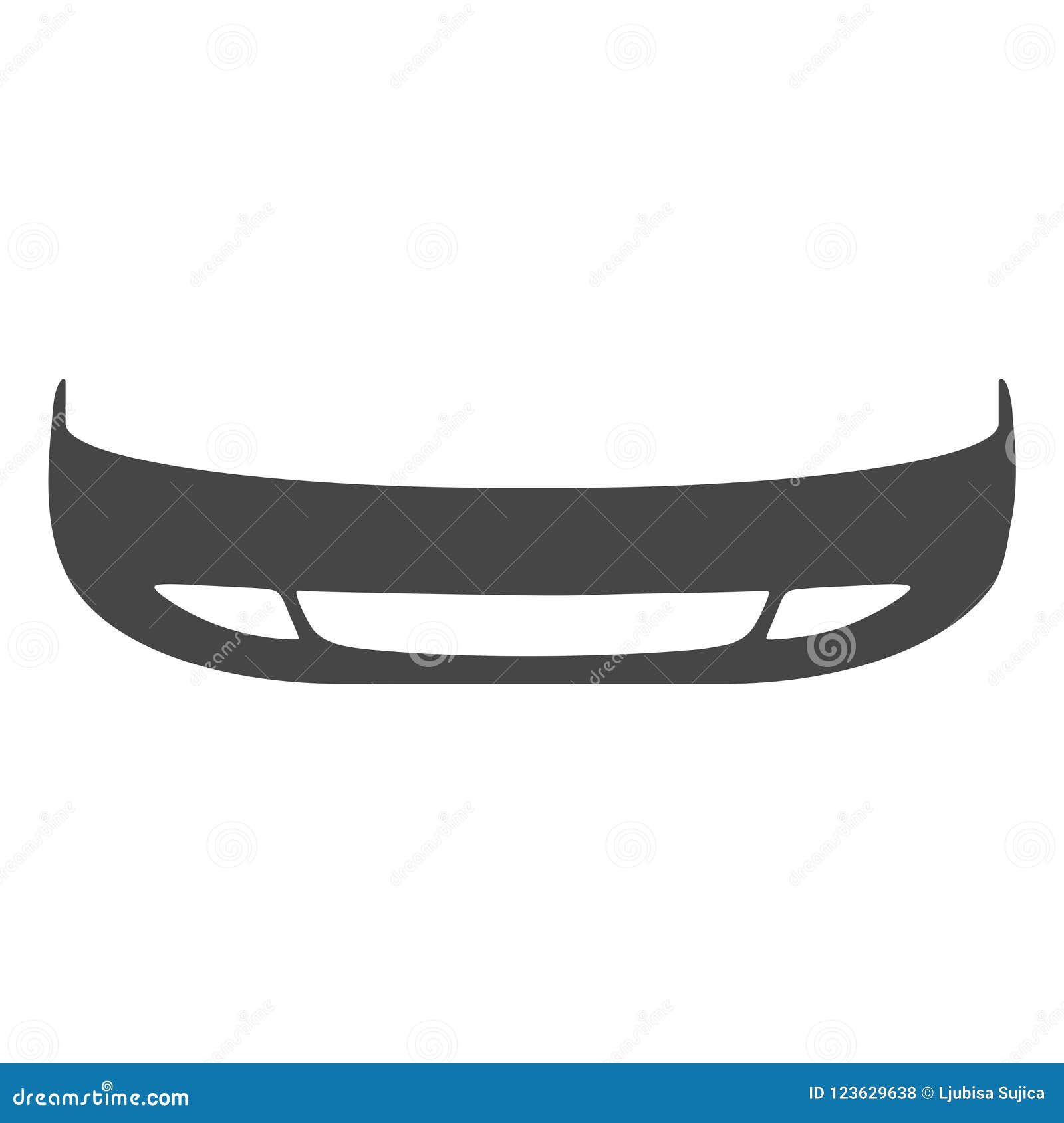 Car bumpers icon stock illustration. Illustration of parking - 123629638