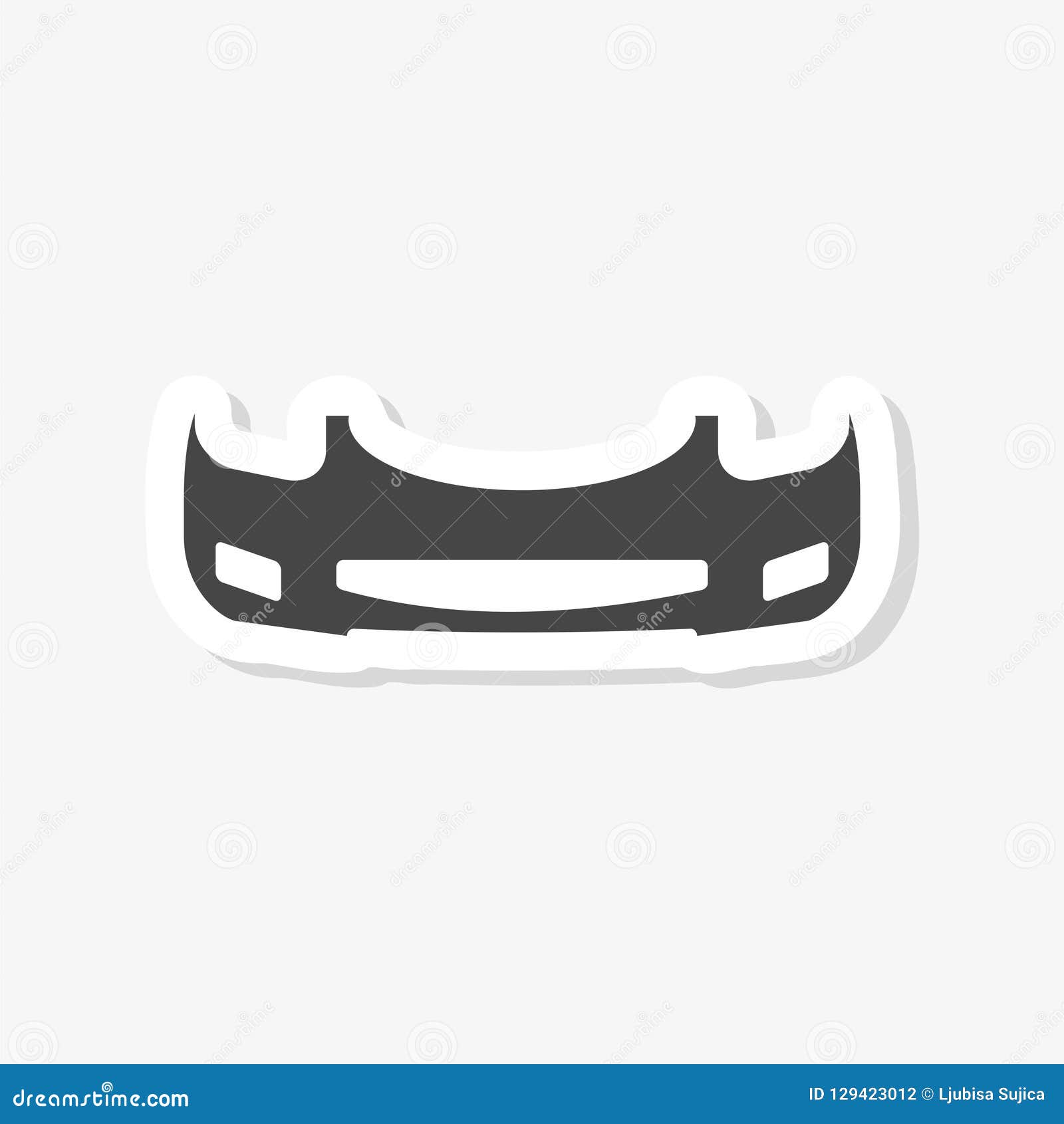 Car bumpers sticker stock vector. Illustration of group - 129423012