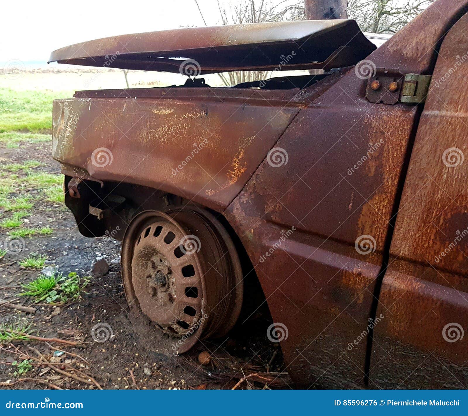 Car Burned, Abandoned and Rusty Stock Photo - Image of insurance ...