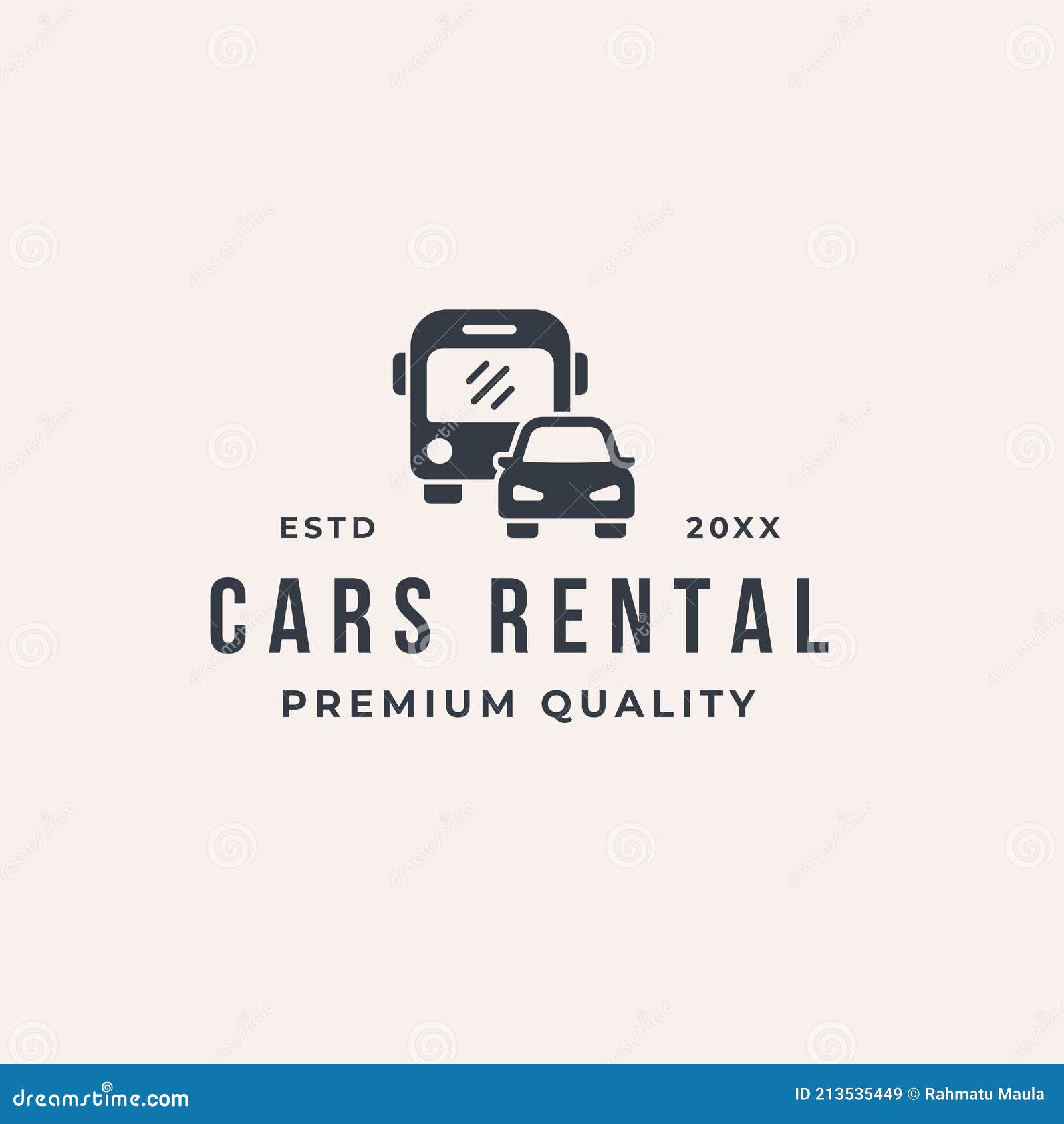 Car and bus rental logo stock vector. Illustration of automotive ...