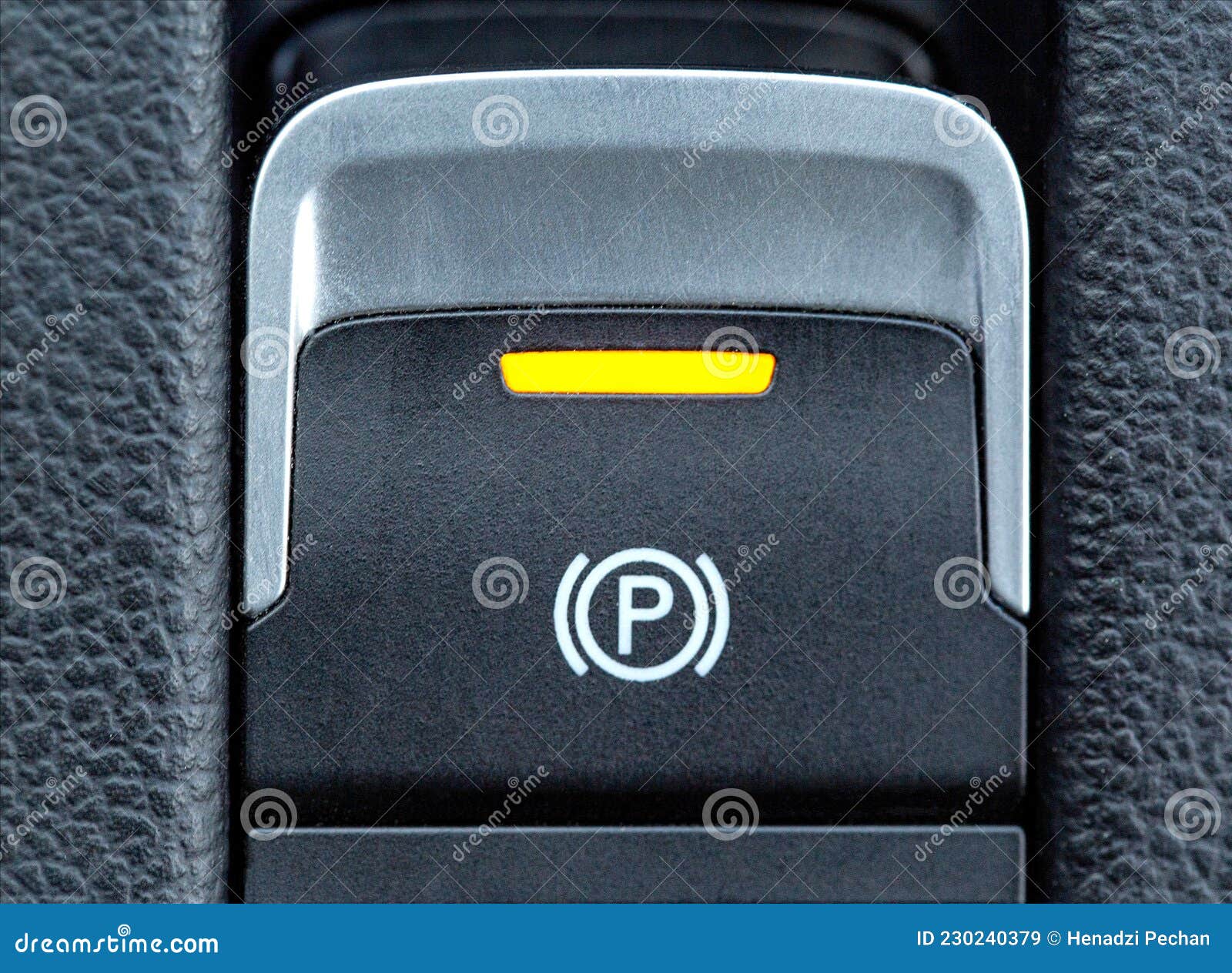 Car Button for Electronic Handbrake. Parking Brake, Macro, Automatic ...