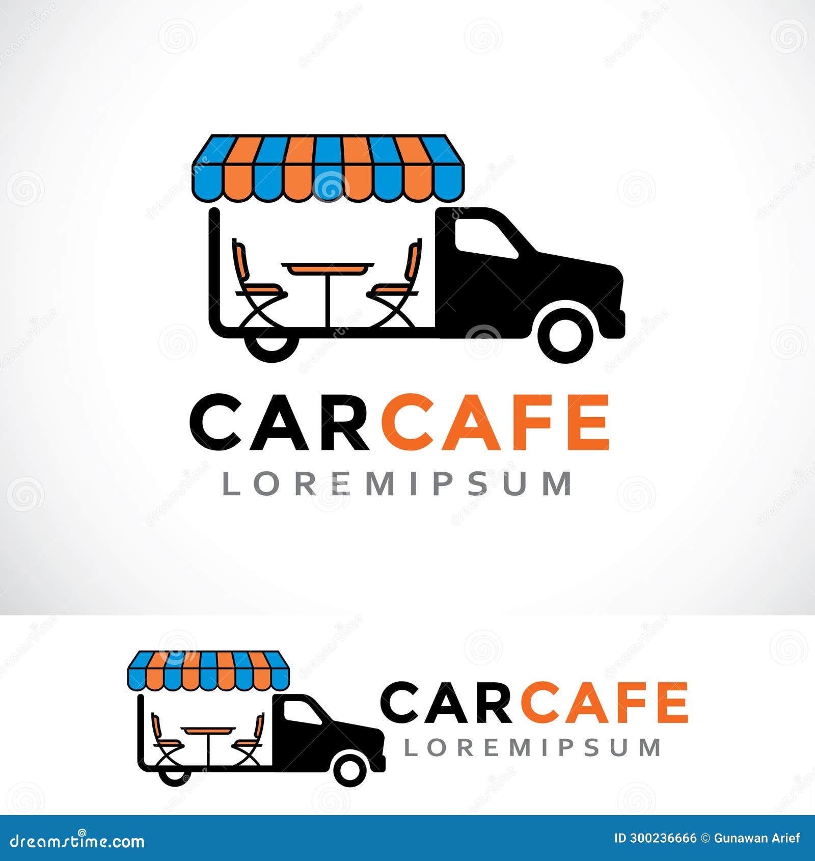 Car Cafe Logo Design Template Stock Illustration - Illustration of menu ...
