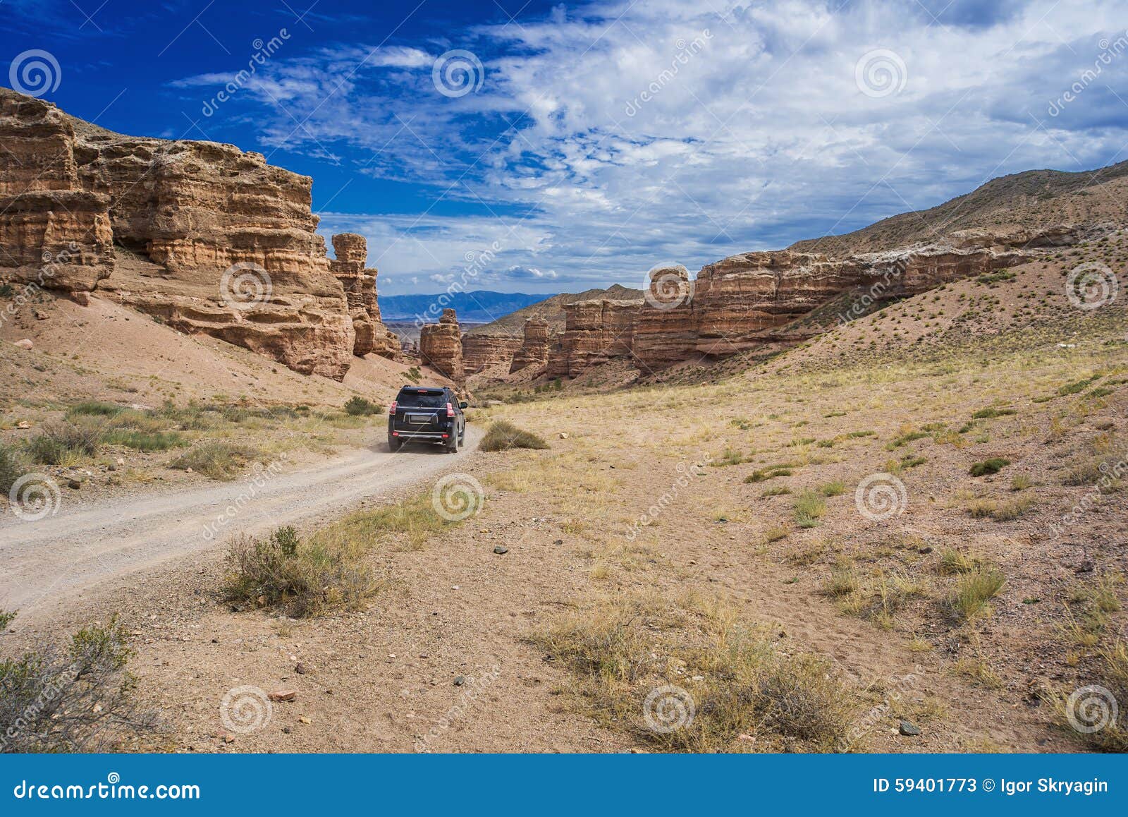 Car in canyon stock image. Image of hills, middle, mountains - 59401773