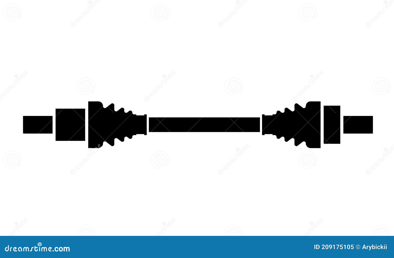 Car Cardan Drive Shaft. Vector Stock Vector - Illustration of component ...