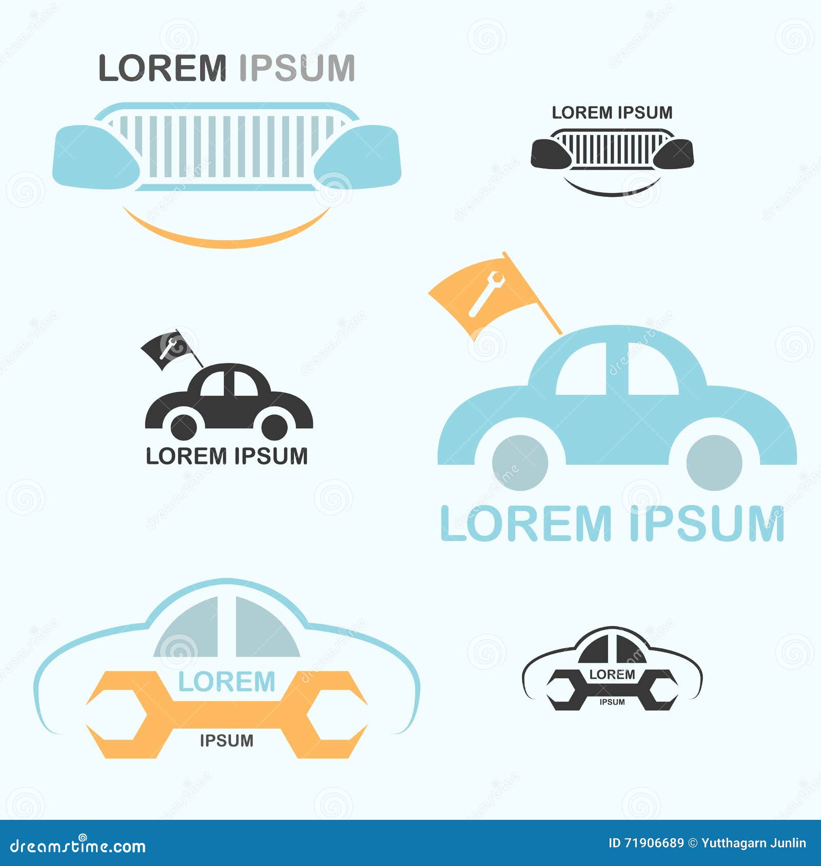 Car Care Logo stock vector. Illustration of flag, mend - 71906689