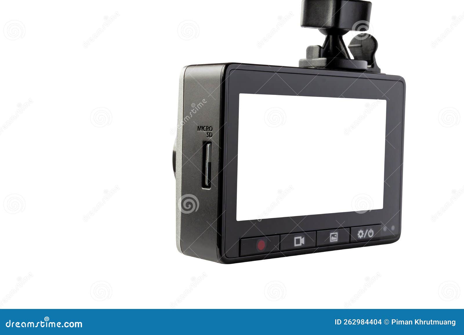 Car CCTV Camera Video Recorder Isolated on White Background Stock Photo ...